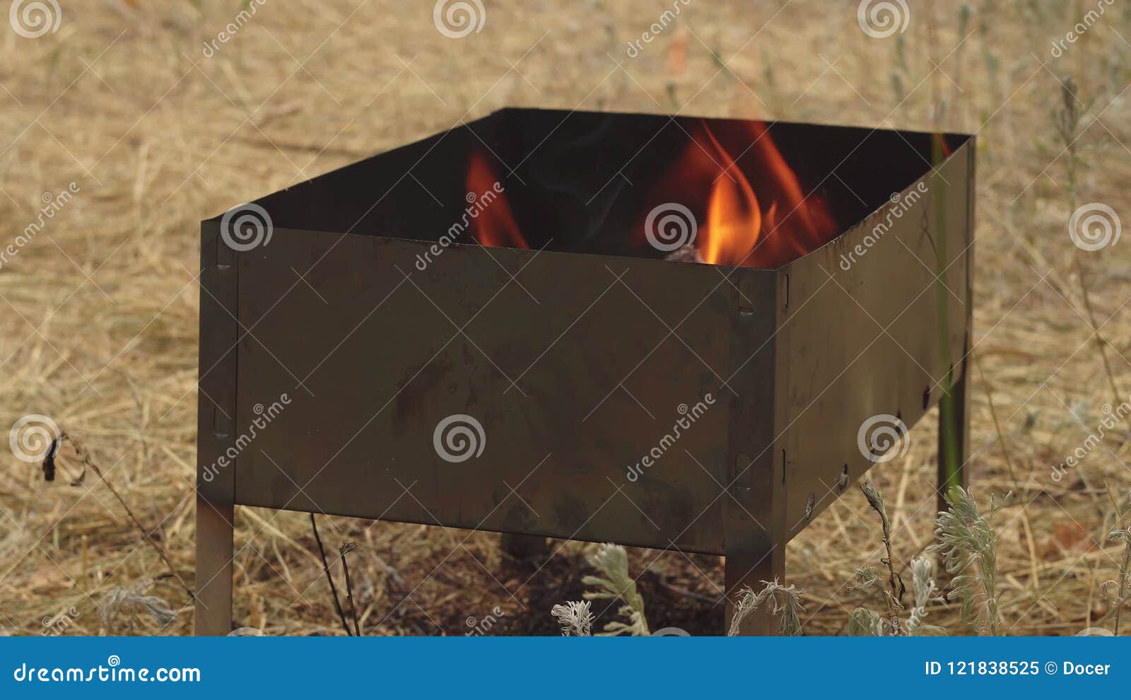 Small fire of old brazier stock video. Video of bonfire - 121838525