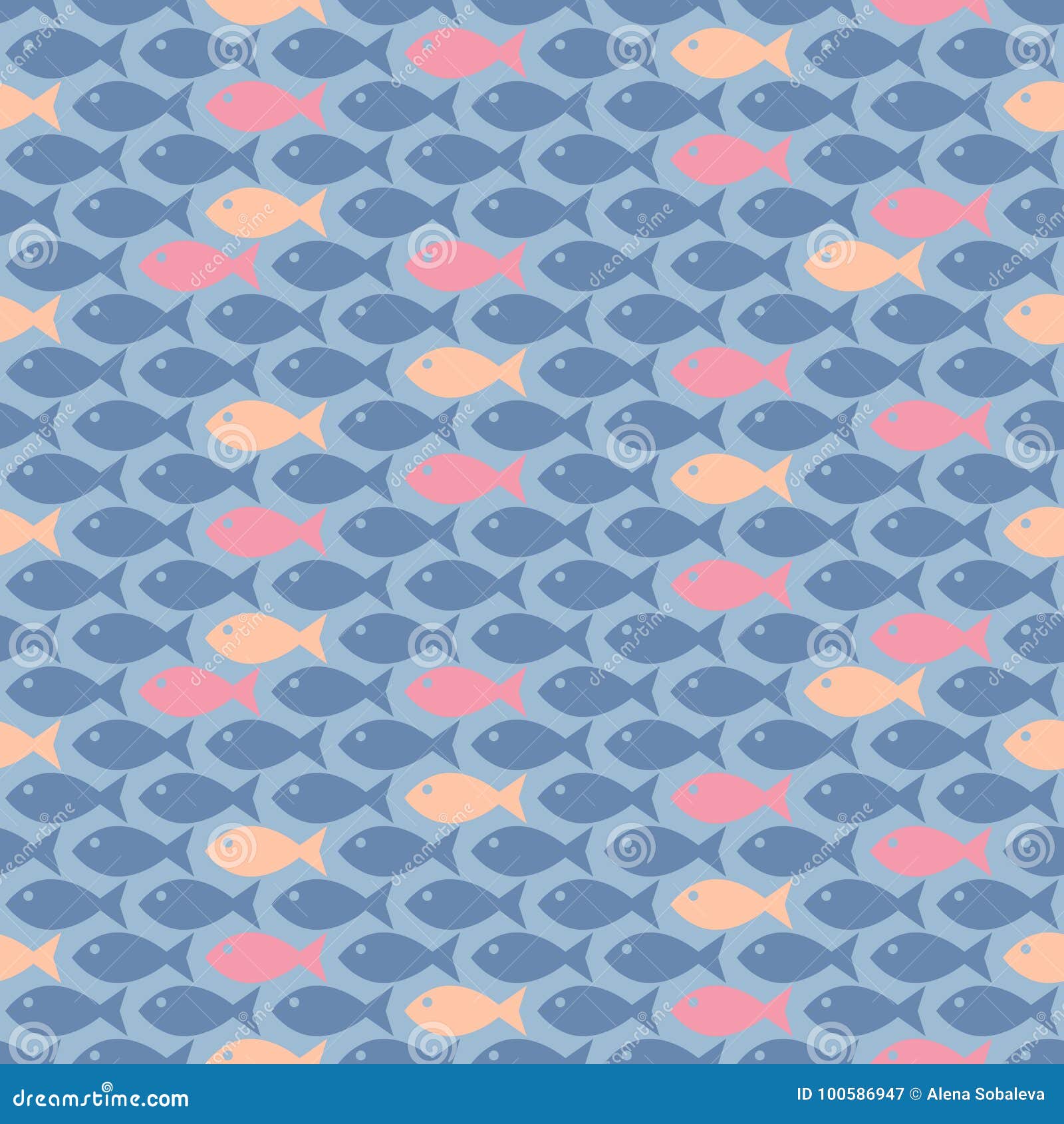 Small fish stock vector. Illustration of aquarium, background - 100586947