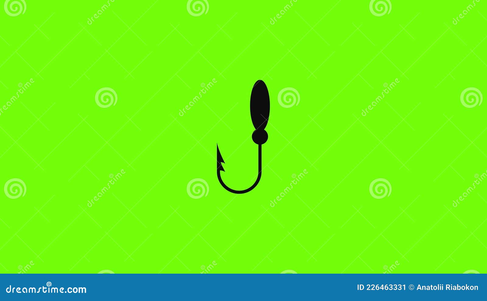 Small Fish Hook Icon Animation Stock Video - Video of fishing, bait ...