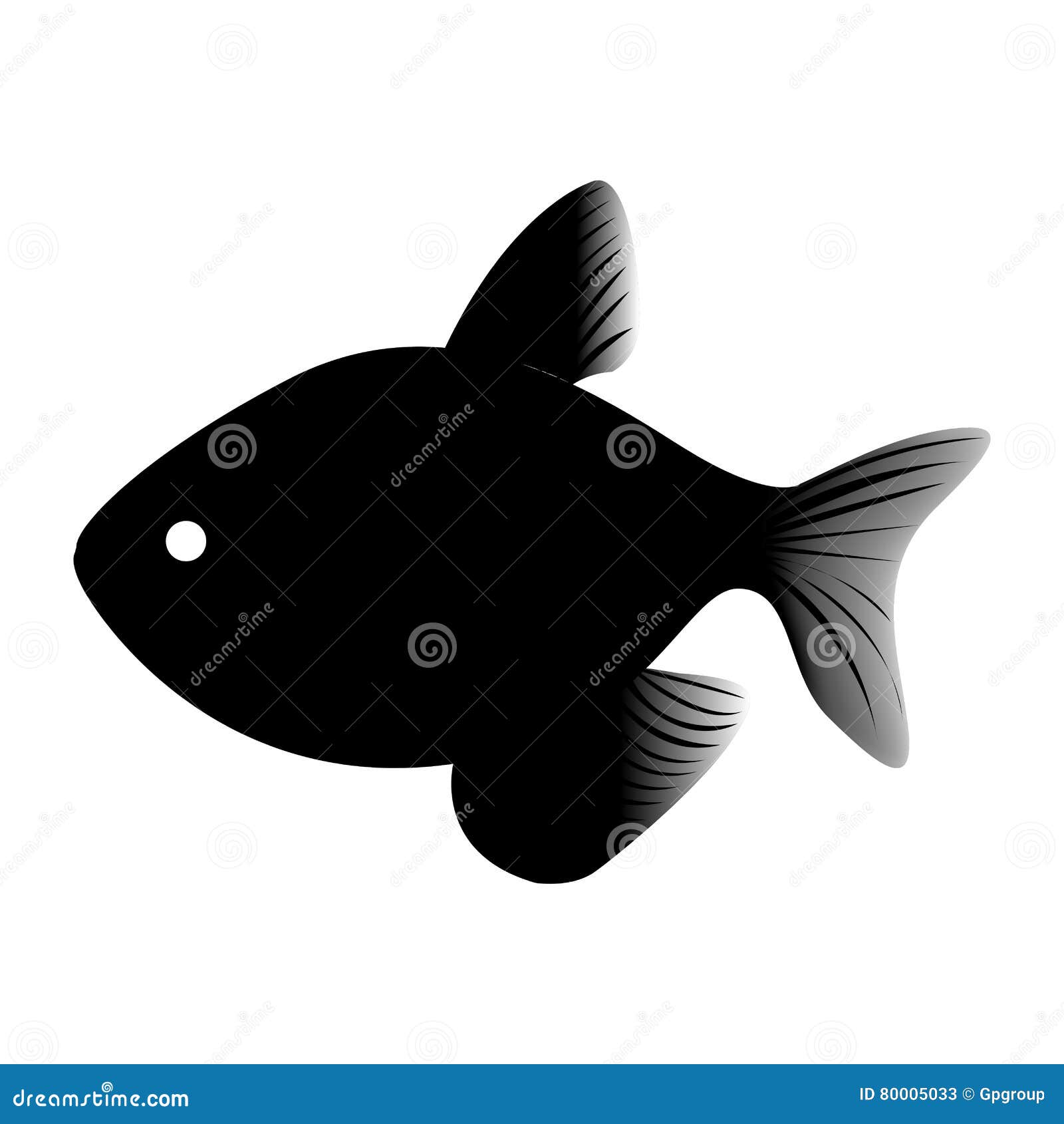 Small fish icon image stock vector. Illustration of tropic - 80005033