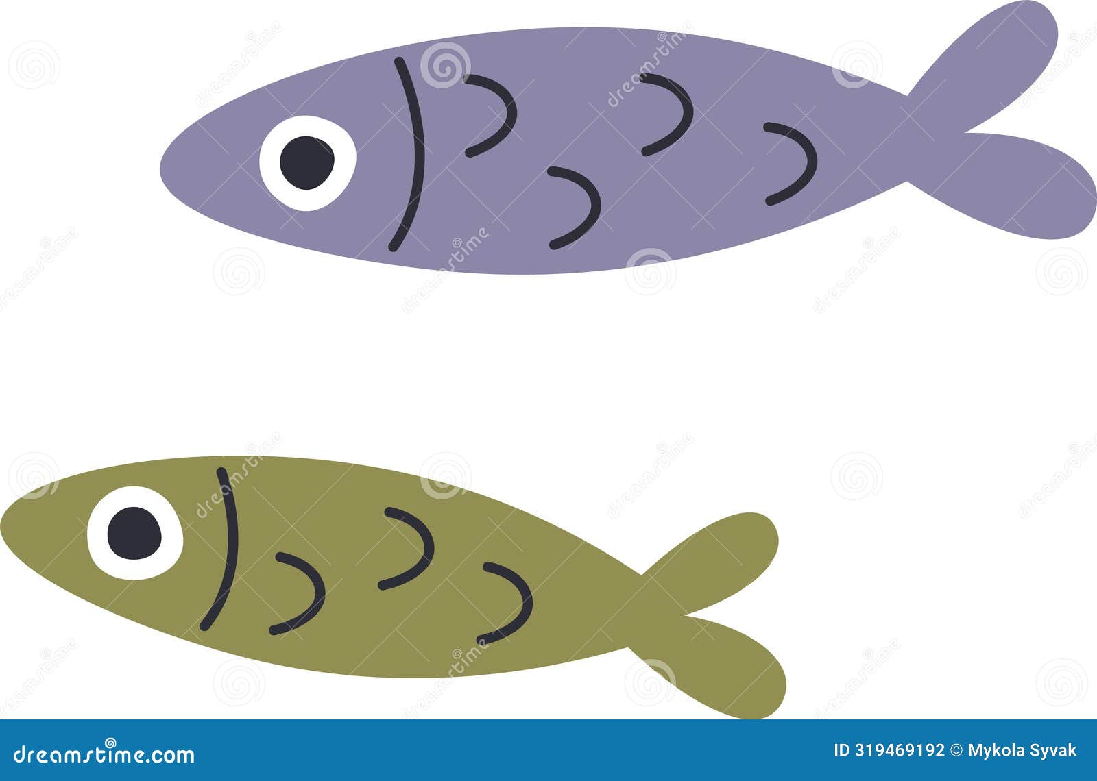 Small Fish Swimming stock vector. Illustration of small - 319469192