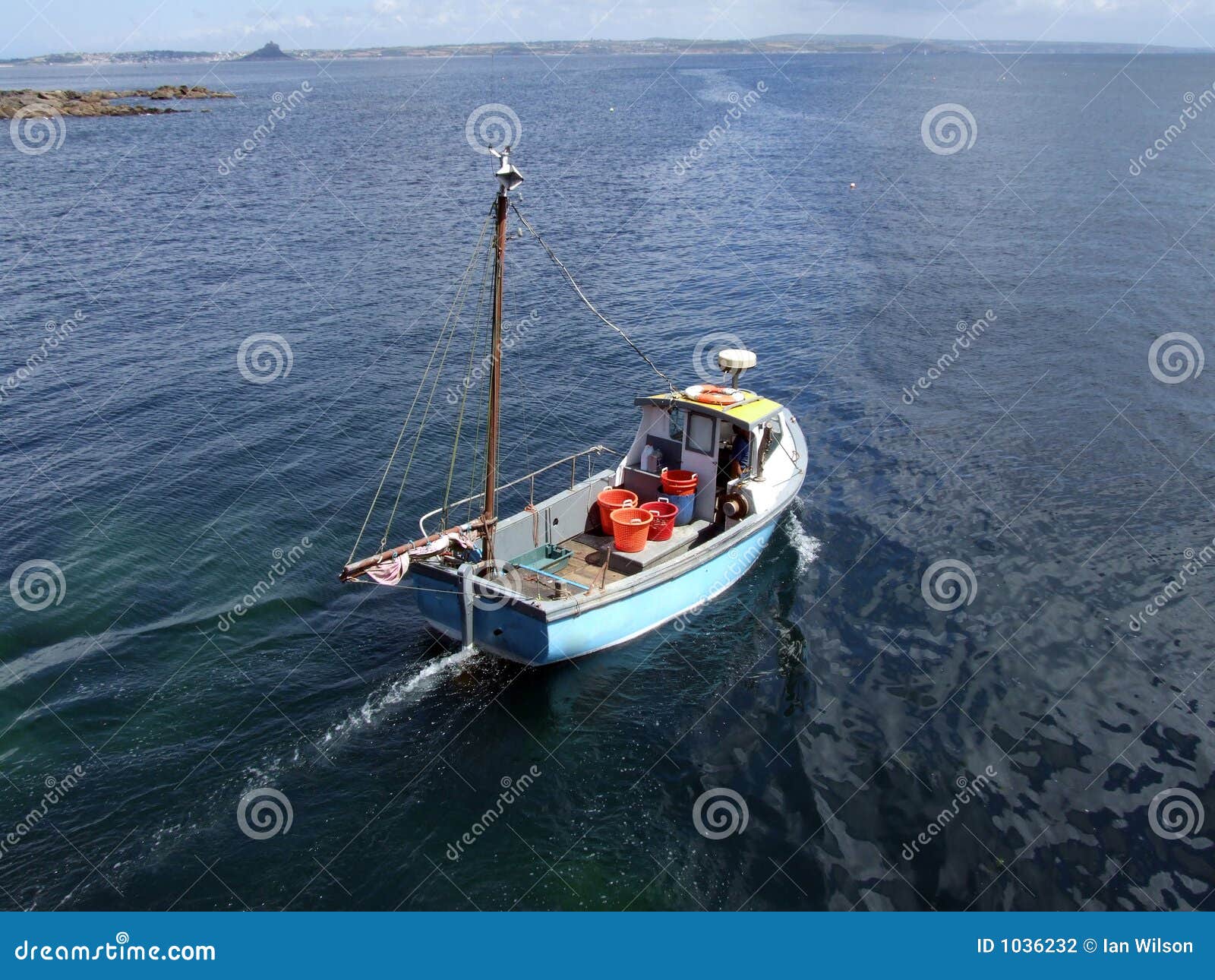 Small Fishing Boat stock photo. Image of boat, pinfoldphotos - 1036232