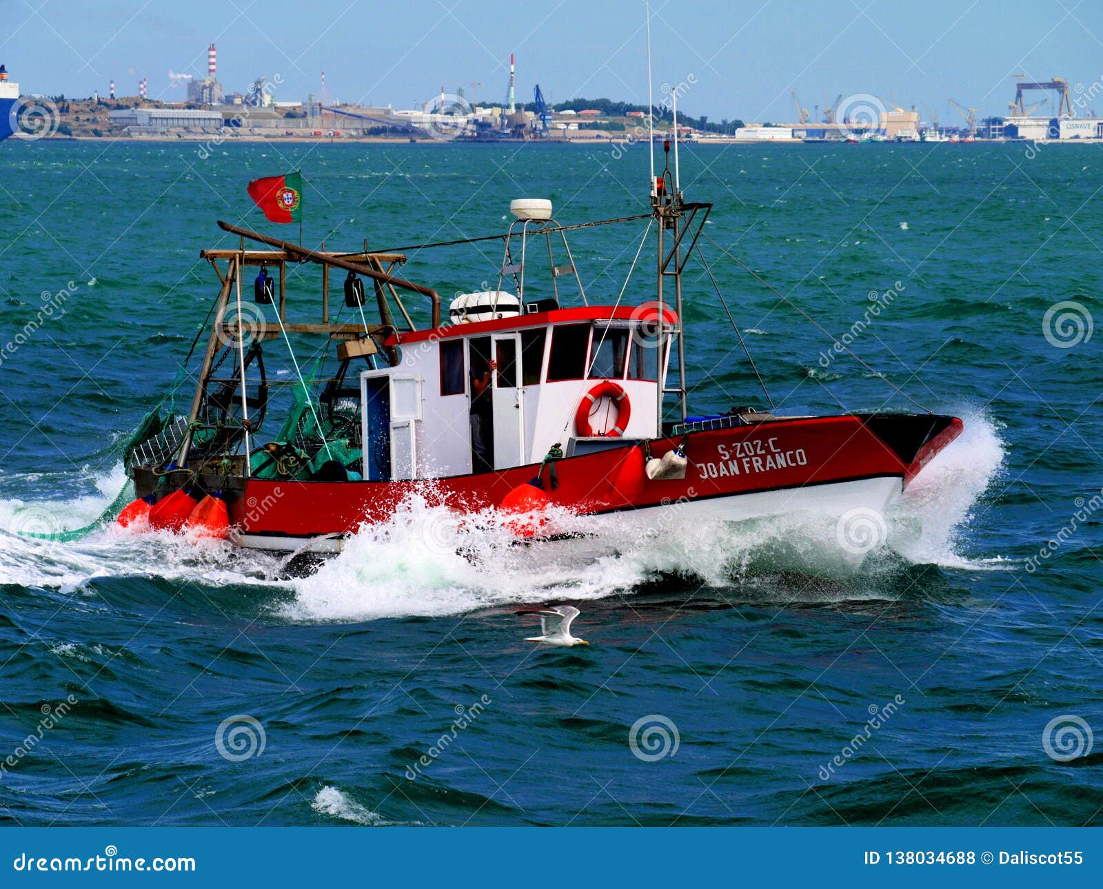 Boat Reels With Forecastle In Background On A Ferry In Indonesia ...