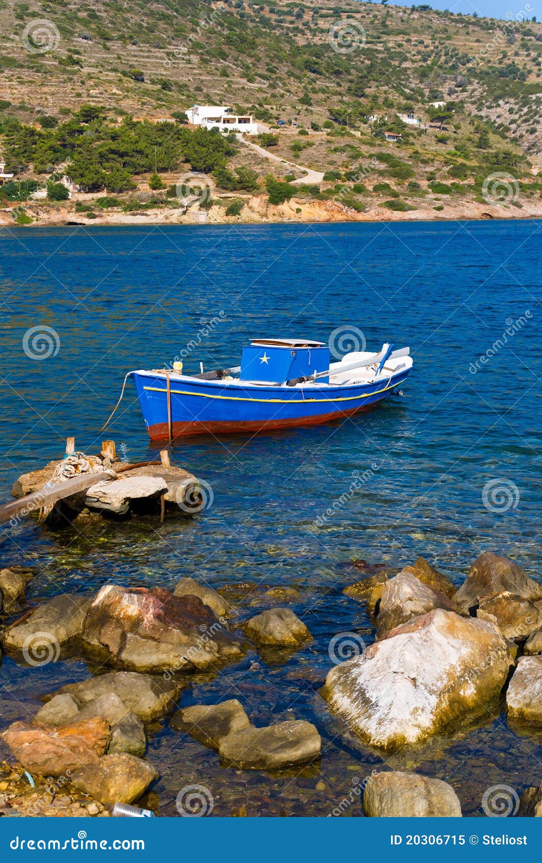 Small fishing boat stock image. Image of boat, view, bright - 20306715