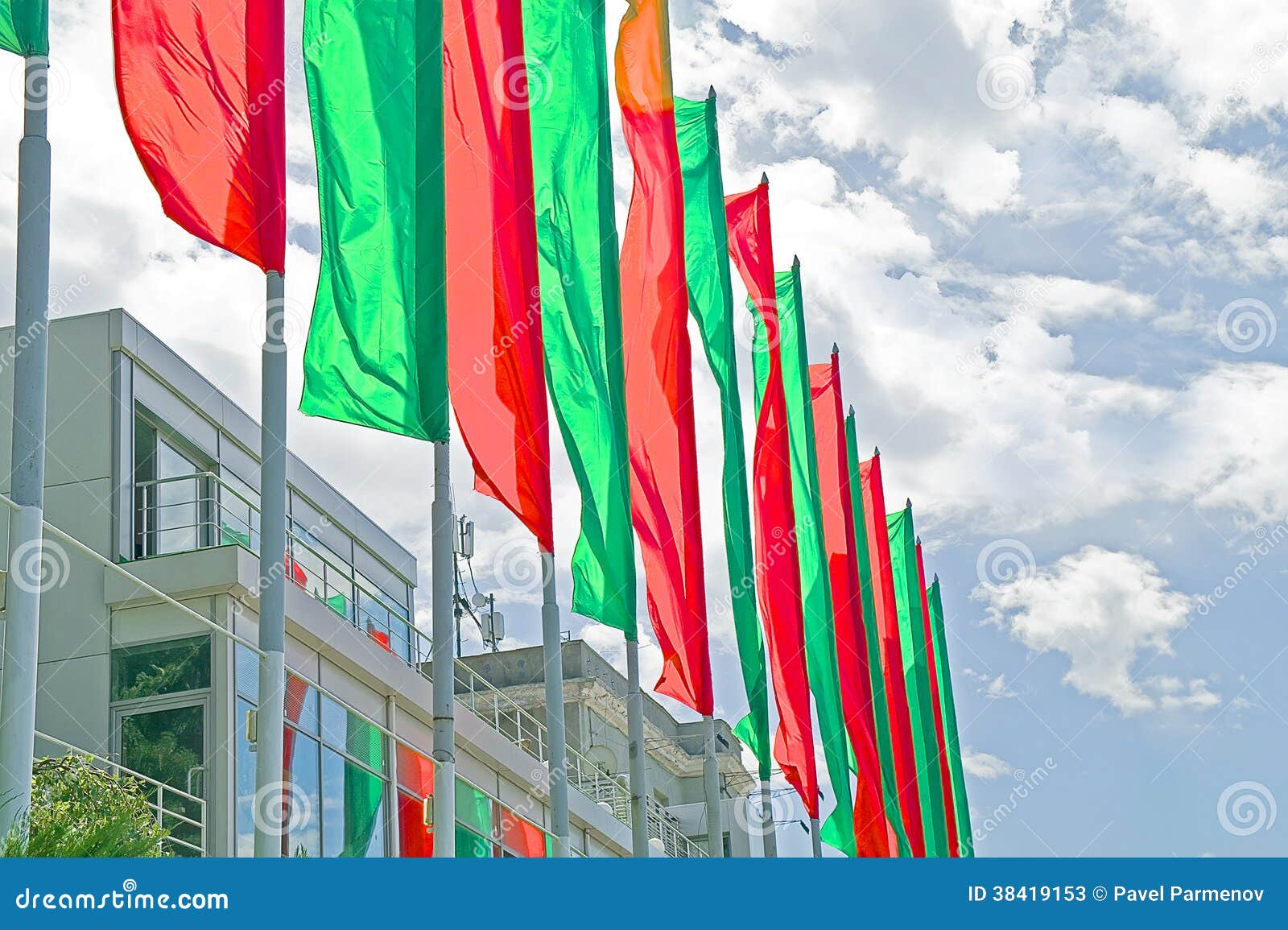 Small flags stock image. Image of municipal, flagpole - 38419153