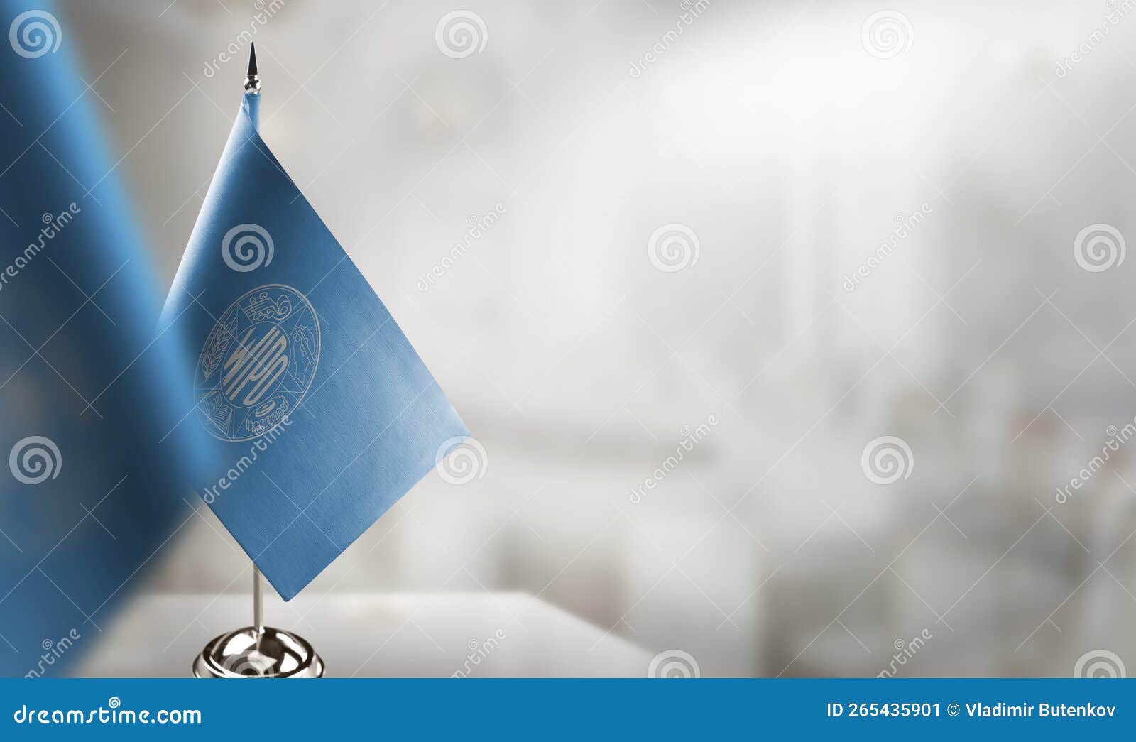 Small Flags of the International Intellectual Property Organization on ...