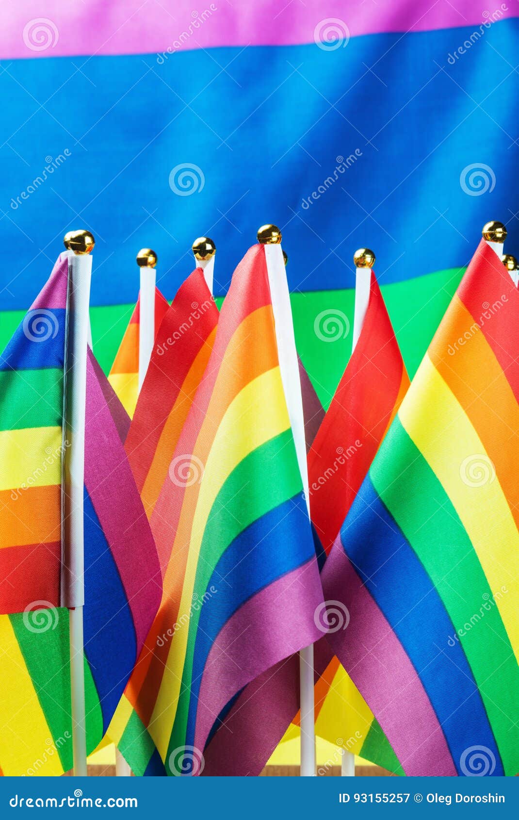 Small Flags Lgbt Against the Background Stock Image - Image of banner ...
