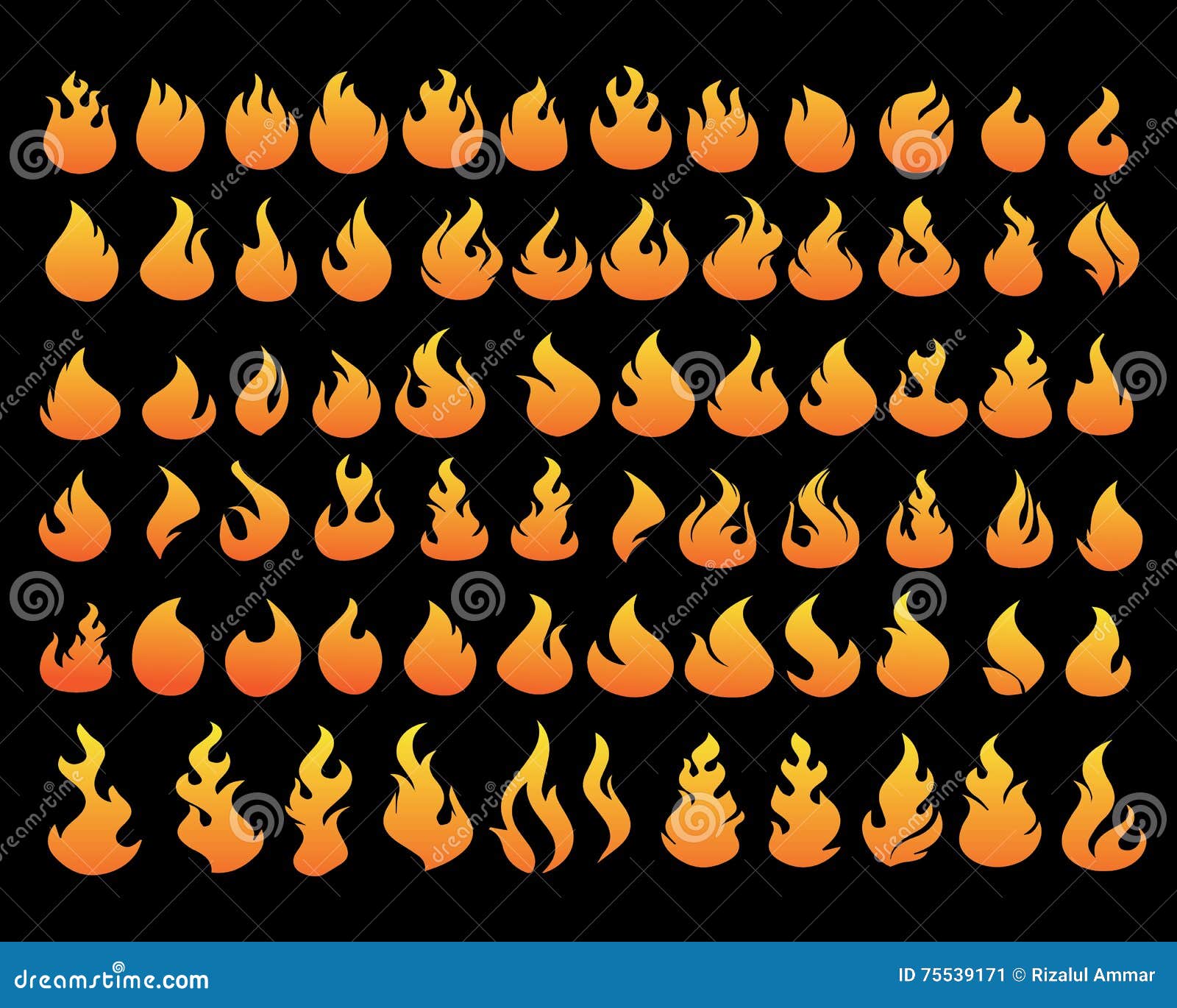 Small Flame Illustration Design Stock Vector - Illustration of ignite ...