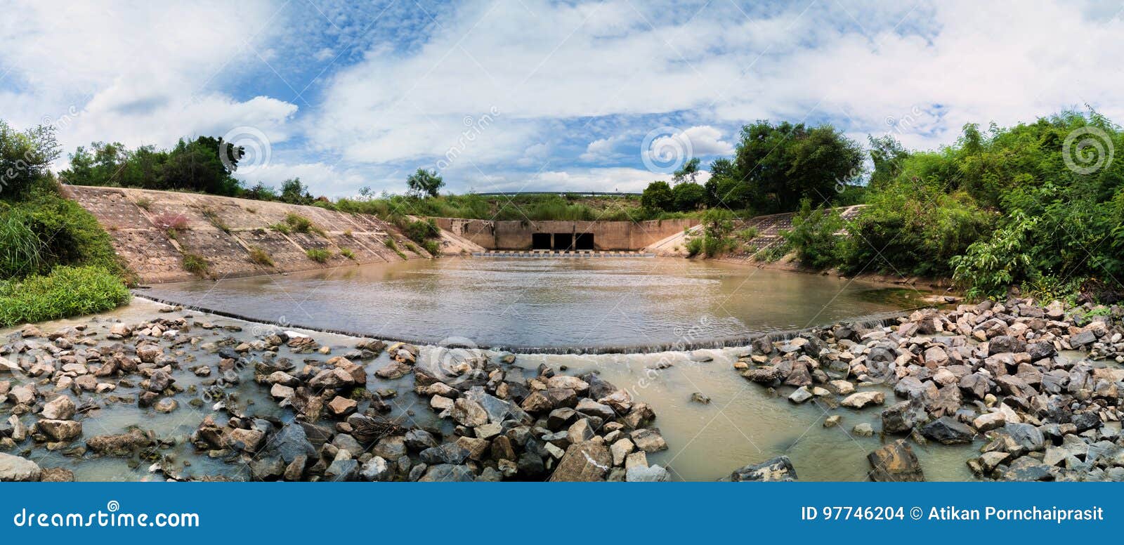 Small floodgate stock photo. Image of barrage, nature - 97746204