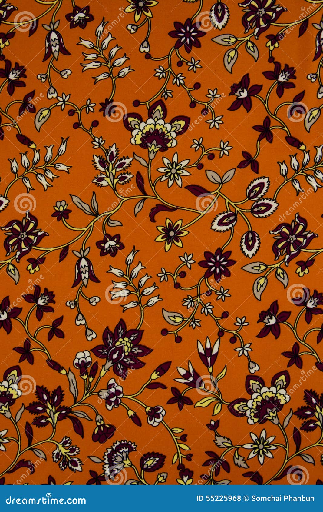 Small Floral Pattern on Fabric Stock Illustration - Illustration of ...