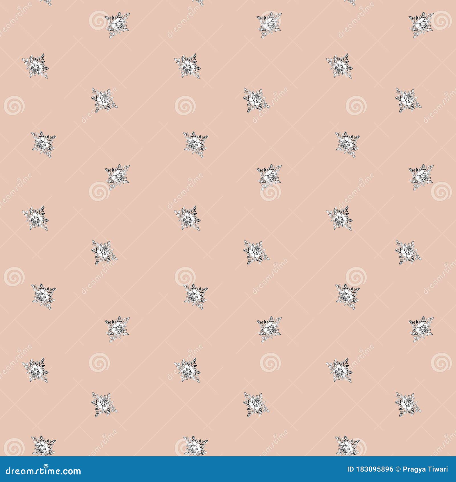 Small Floral Seamless Pattern Background Images Stock Illustration ...