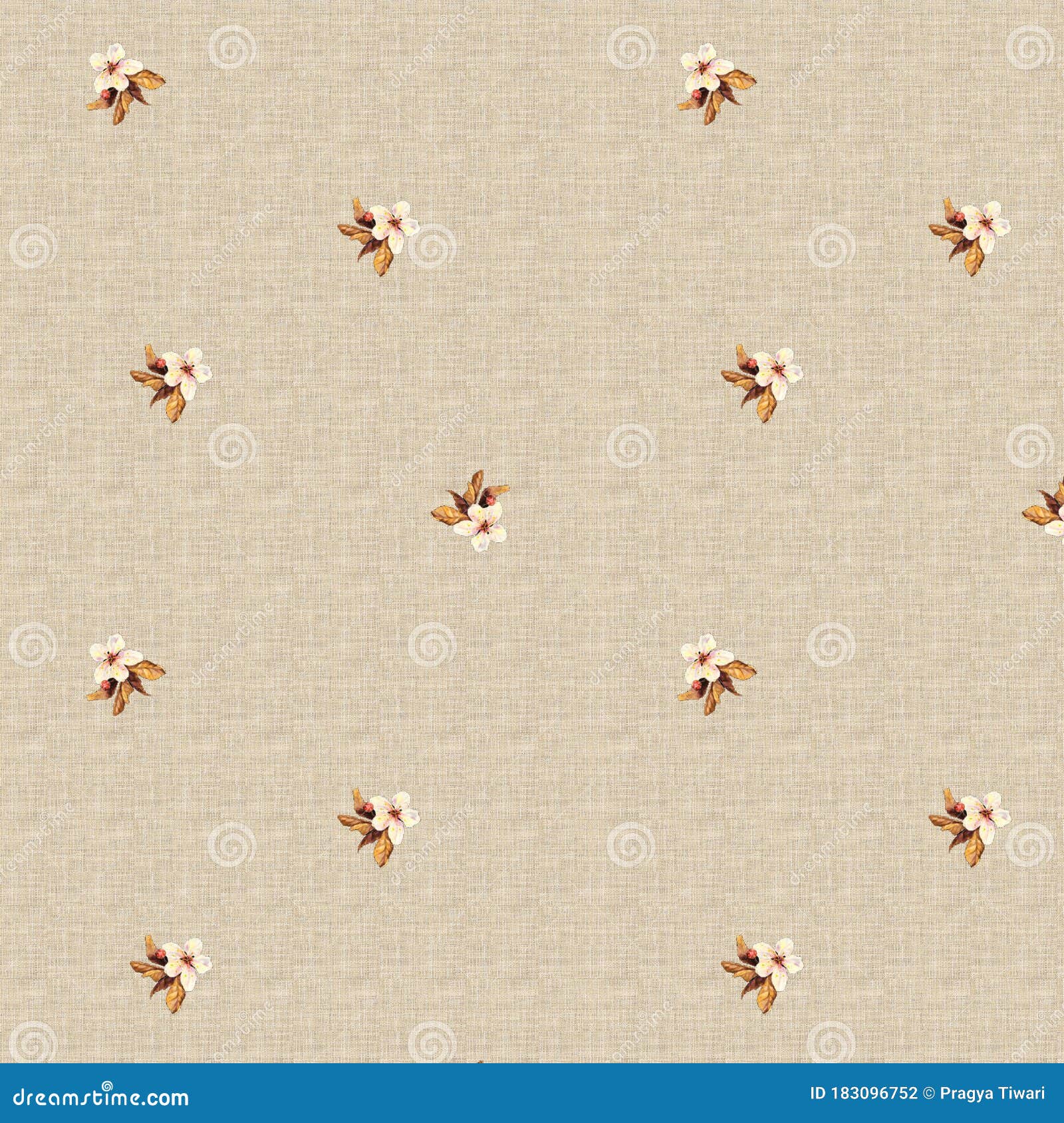 Small Floral Seamless Pattern Background Images Stock Illustration ...