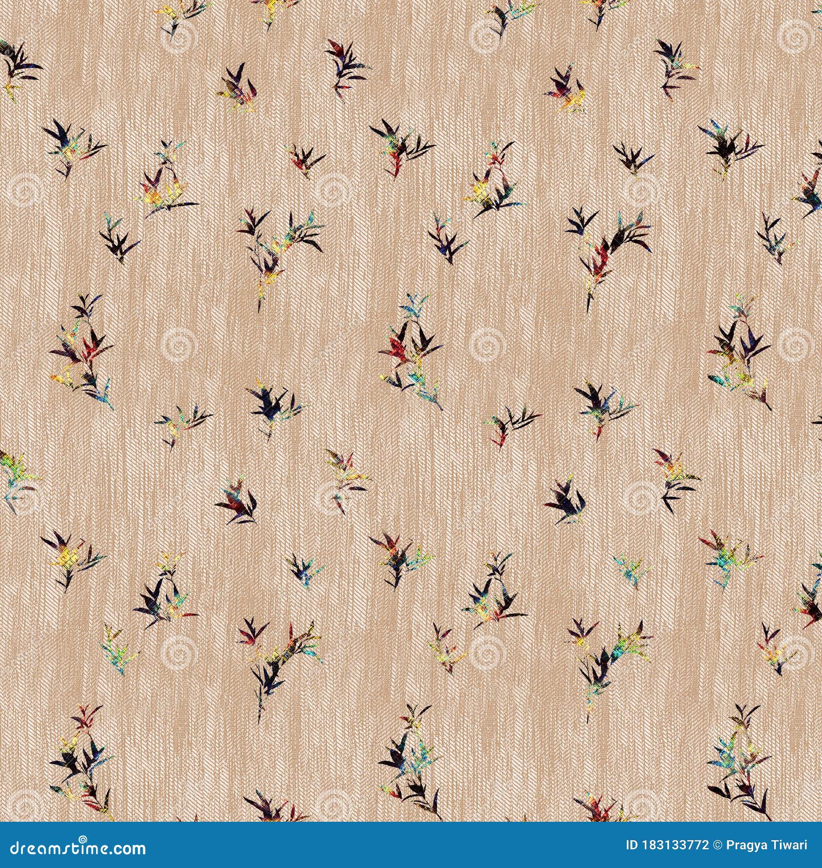 Small Floral Seamless Pattern Background Images Stock Illustration ...
