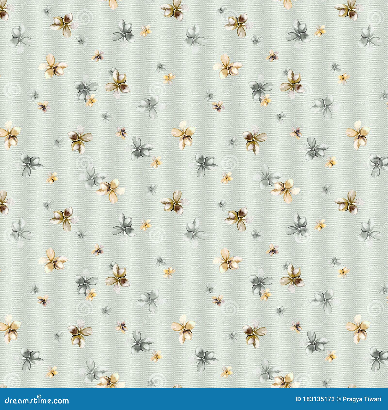 Small Floral Seamless Pattern Background Images Stock Illustration ...