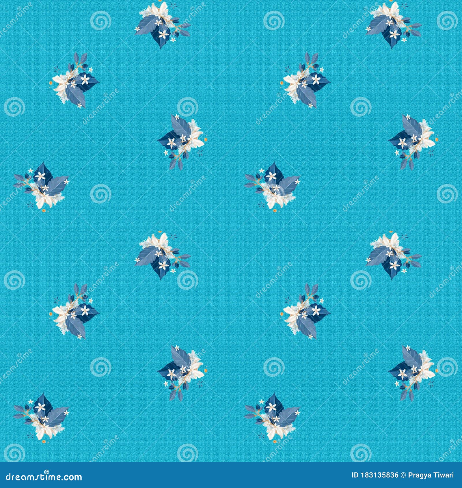 Small Floral Seamless Pattern Background Images Stock Illustration ...