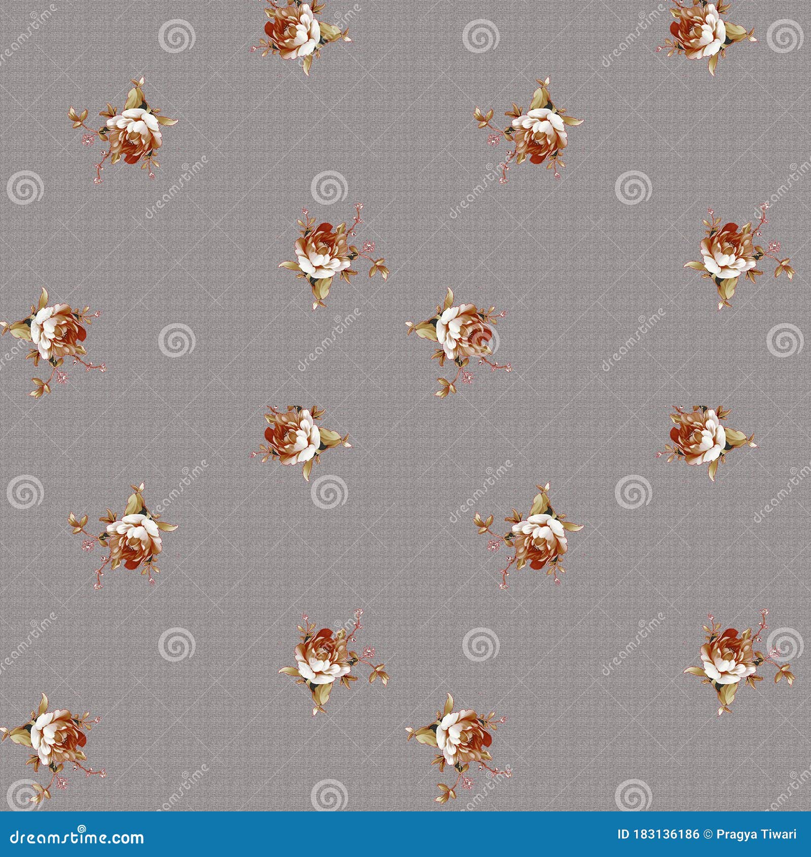 Small Floral Seamless Pattern Background Images Stock Illustration ...