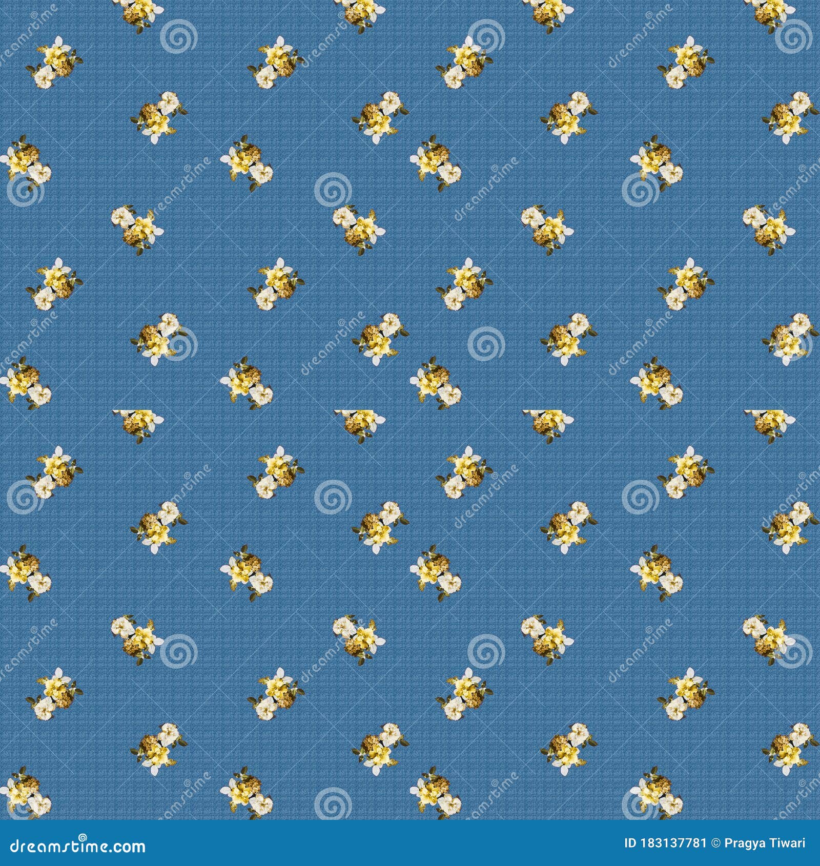 Small Floral Seamless Pattern Background Images Stock Illustration ...