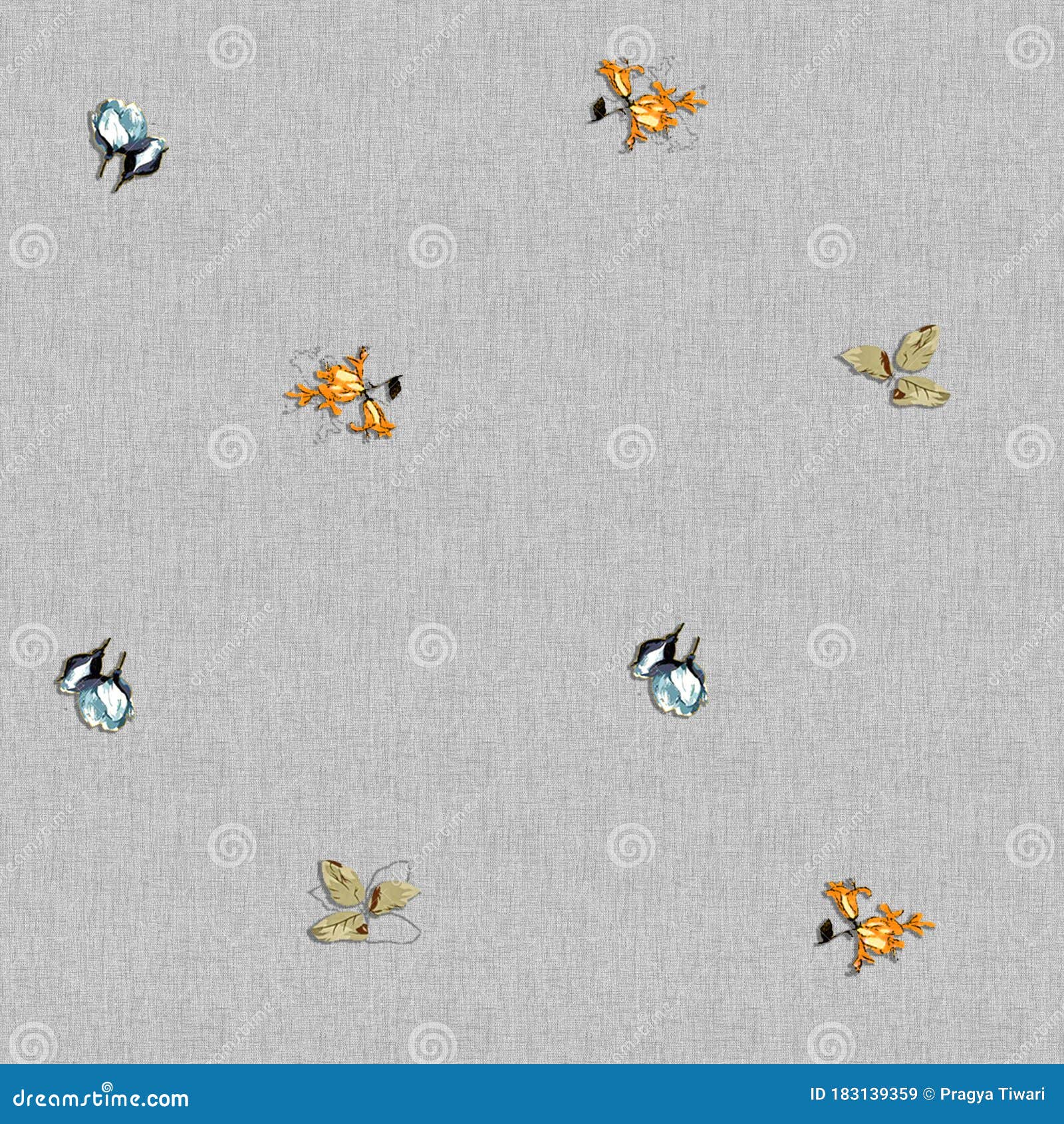 Small Floral Seamless Pattern Background Images Stock Illustration ...