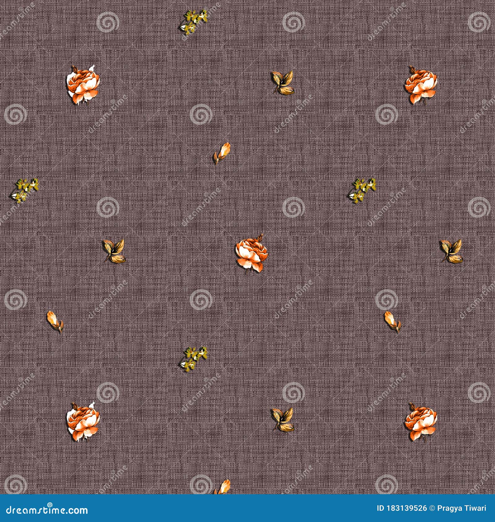 Small Floral Seamless Pattern Background Images Stock Illustration ...