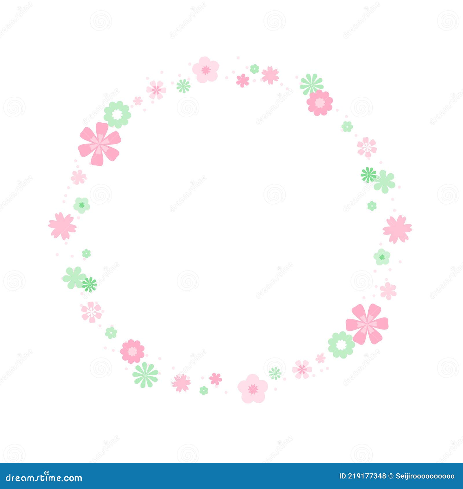 Small Flowers frame stock vector. Illustration of vector - 219177348