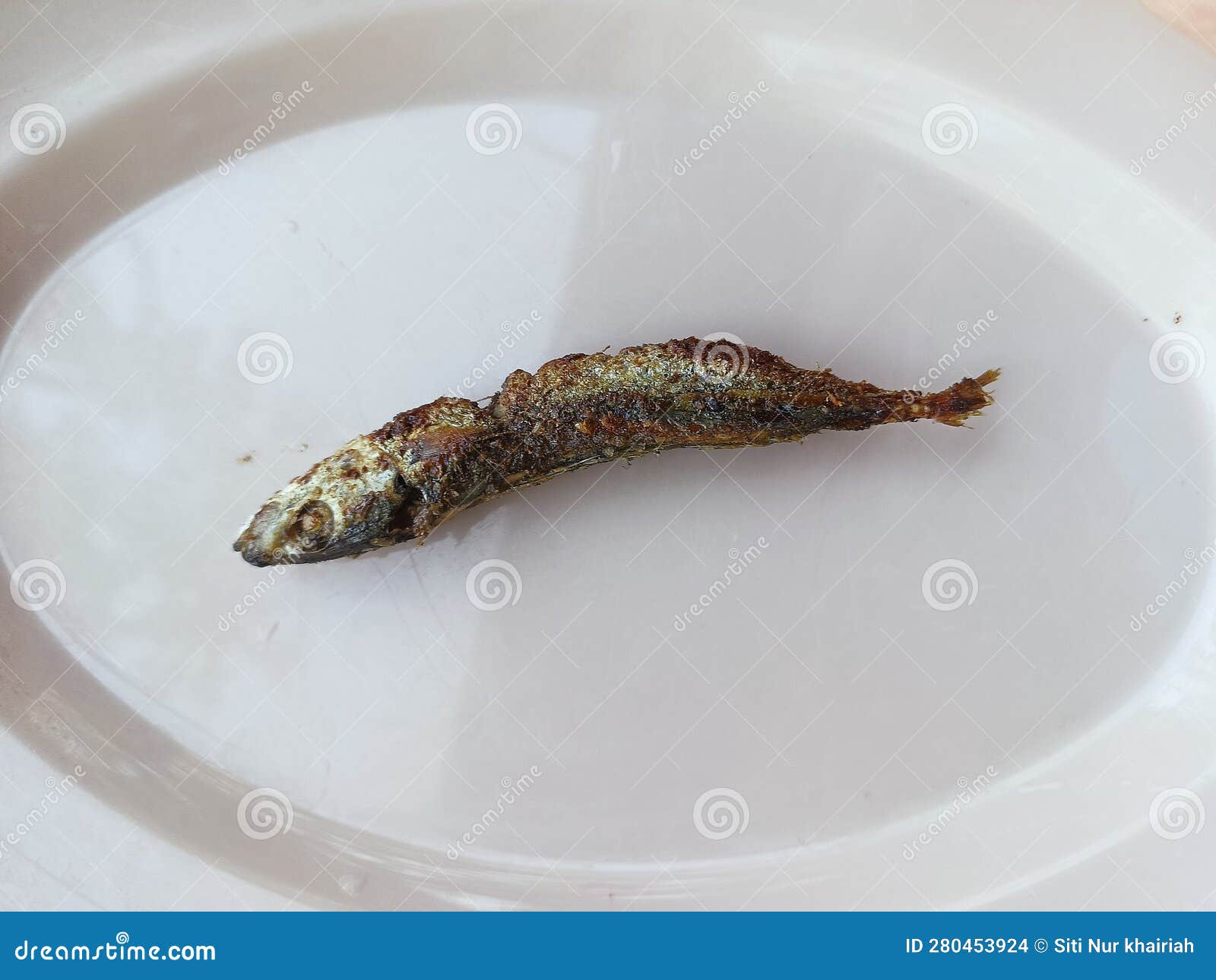 A Small Flying Fish that Has Been Fried for Breakfast, Which is Kept on ...