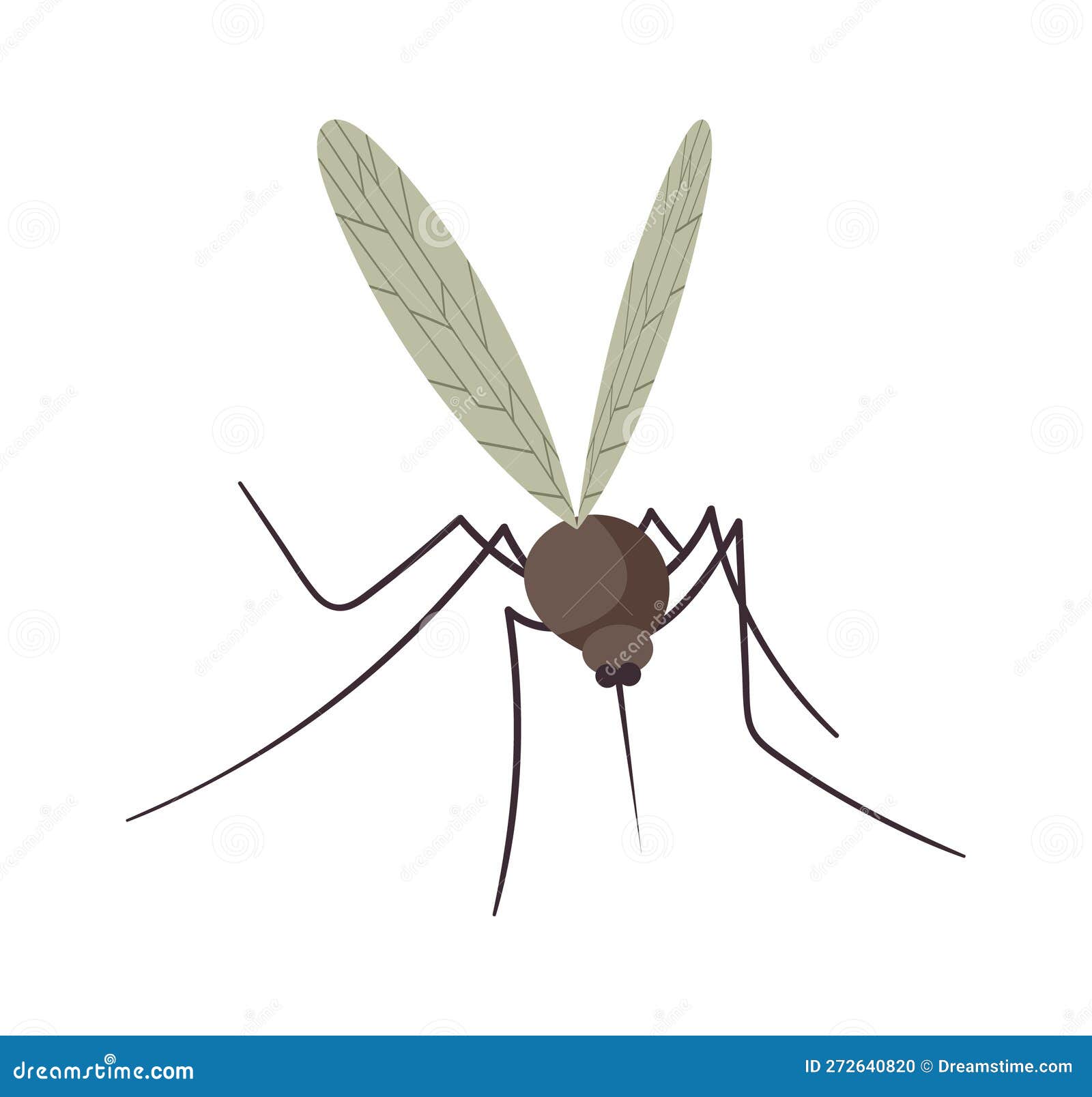 Small Flying Mosquito Insect Stock Vector - Illustration of itchy ...
