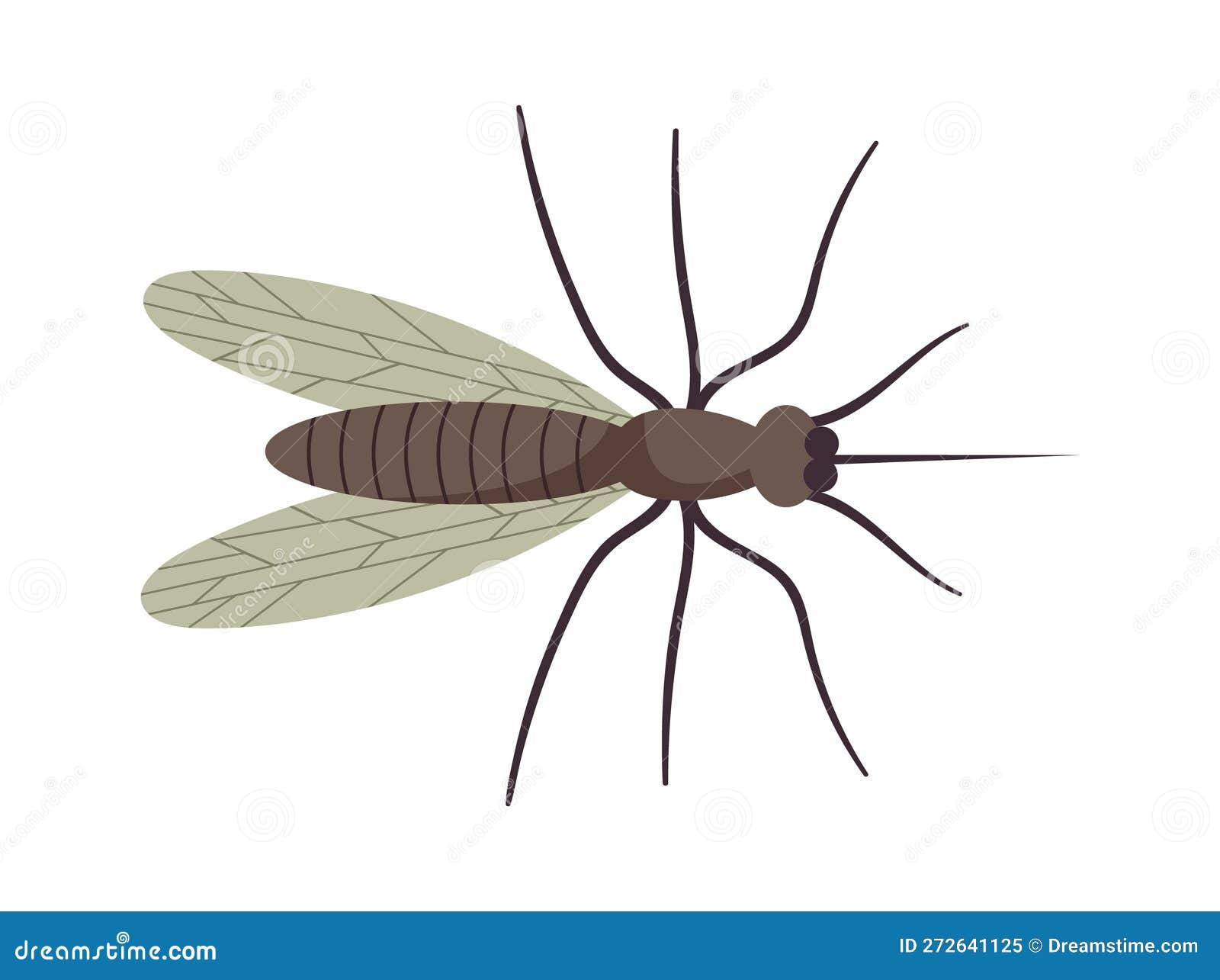 Small Flying Mosquito Insect Stock Vector - Illustration of insect ...