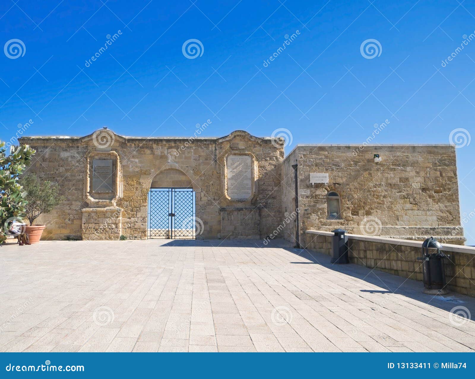 The Small Fort in Oldtown of Bari. Apulia. Stock Image - Image of ...