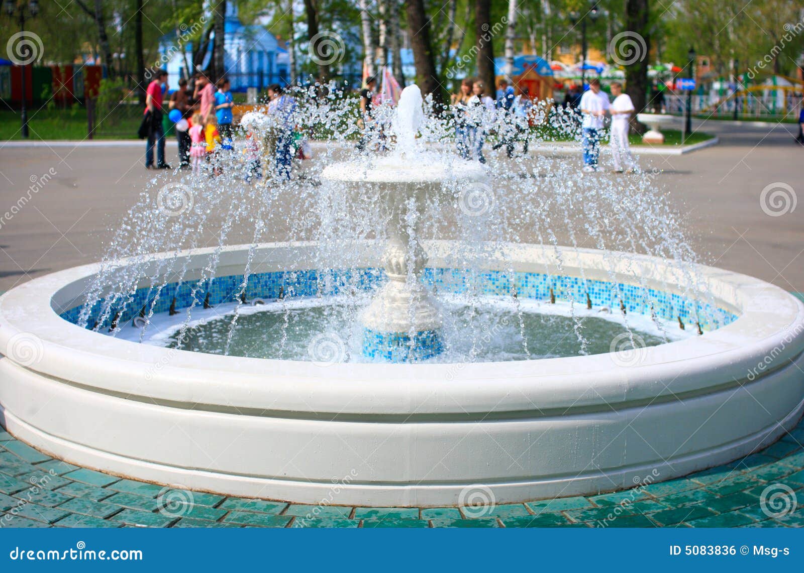 Small fountain stock photo. Image of pond, water, city - 5083836