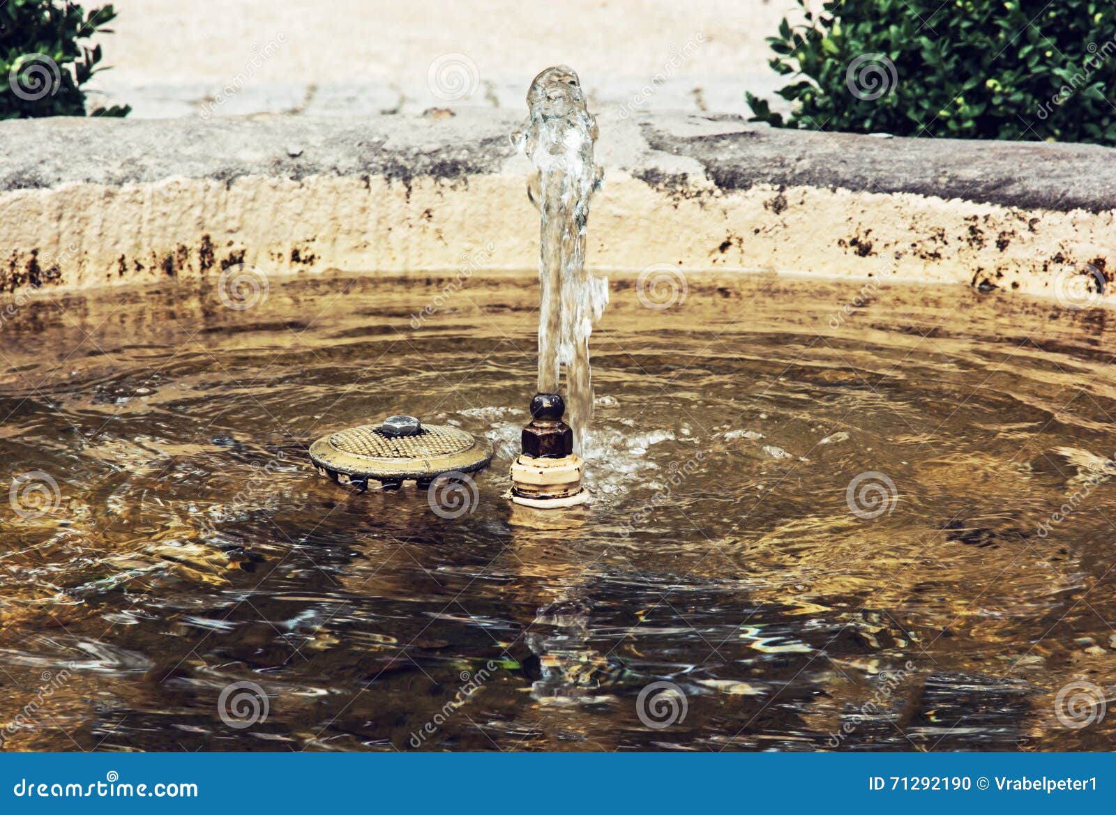 Small Fountain in the Park, Drinking Water Stock Photo - Image of ...