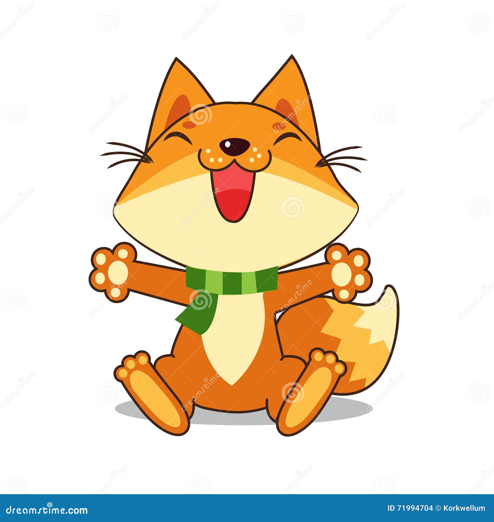 Small Fox. Vector Fox. Fox Sitting. Good Fox. Fox Smiles. Good Animal ...