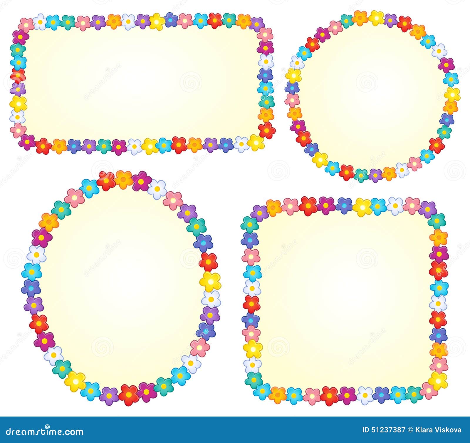 Small Frames with Flower Theme 1 Stock Vector - Illustration of blossom ...