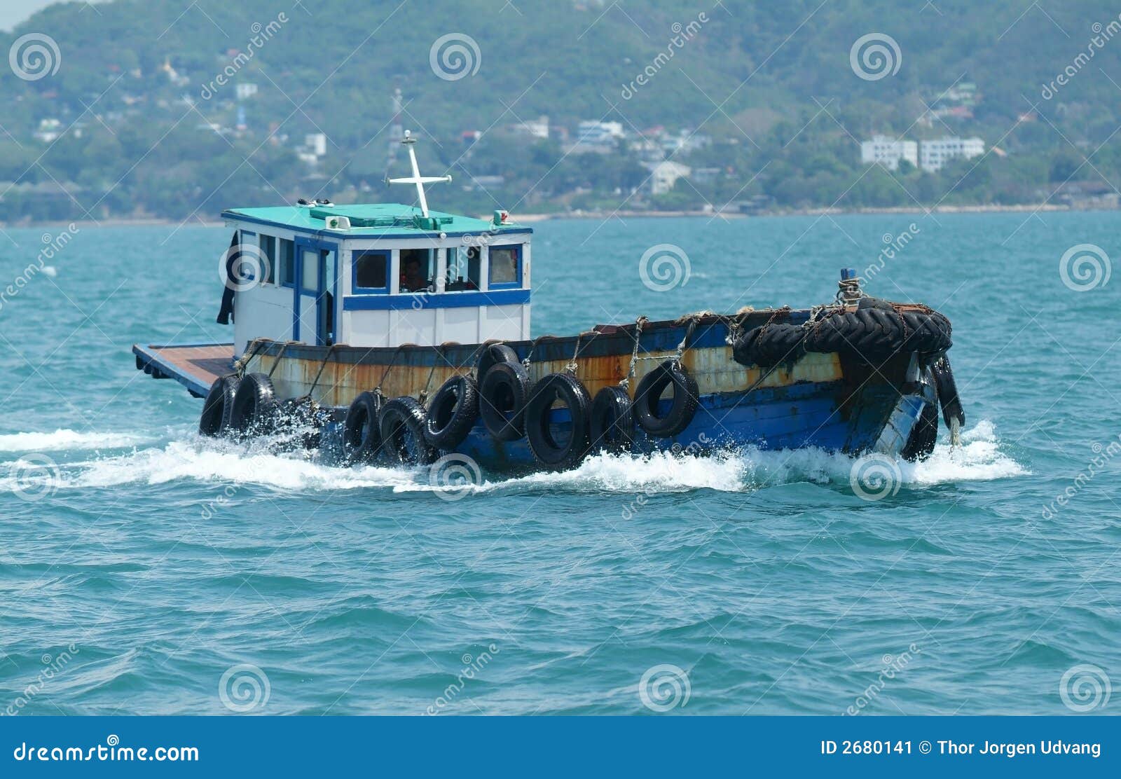 Small freight vessel stock image. Image of ship, water - 2680141