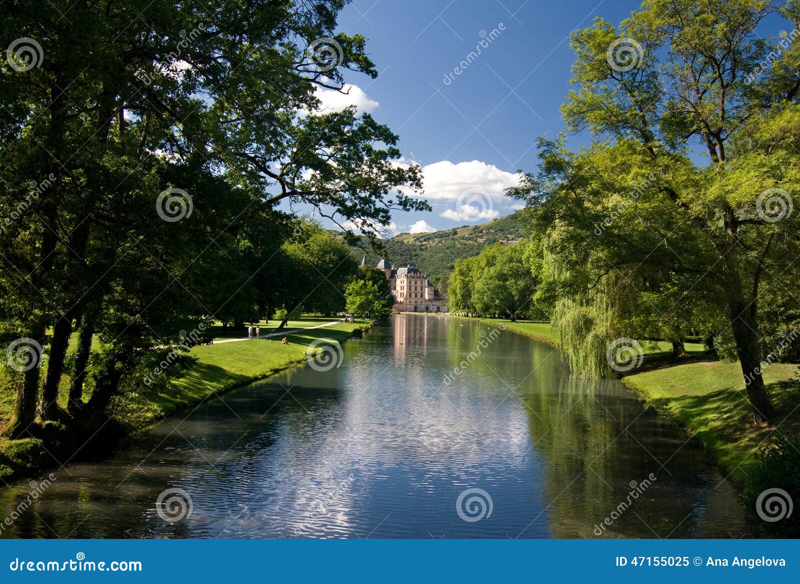 Small French chateau stock image. Image of green, view - 47155025