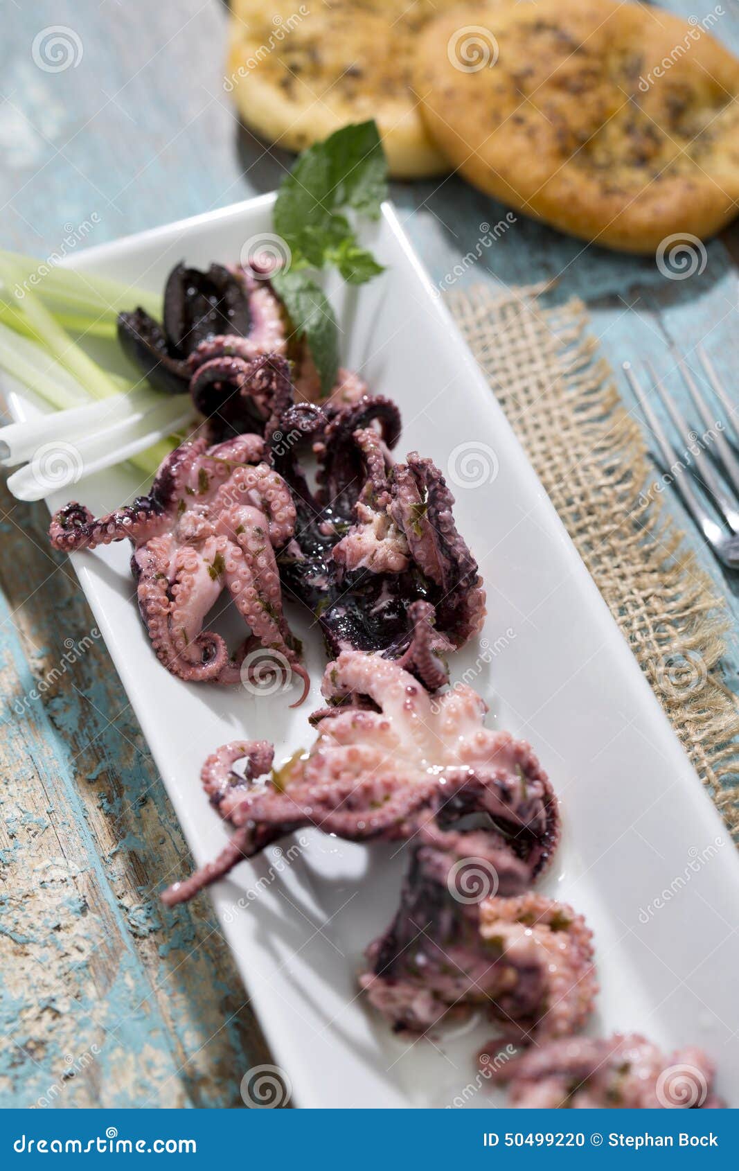 Small Fried Octopuses, Antipasti Di Mare Stock Photo - Image of roasted ...