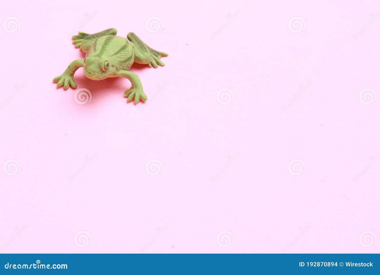 Small Frog Toys on a Pink Surface Stock Photo - Image of frog, animal ...