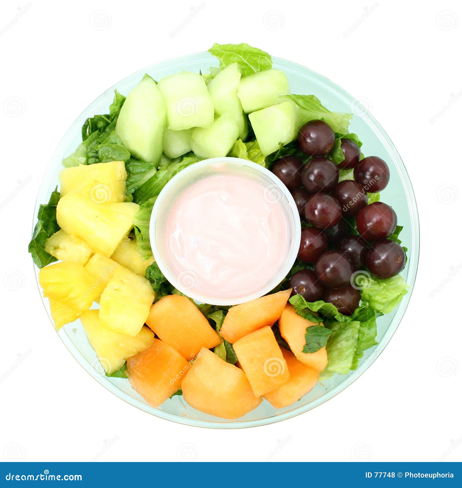 Small Fruit Tray and Yogurt Stock Photo - Image of pineapple, container ...