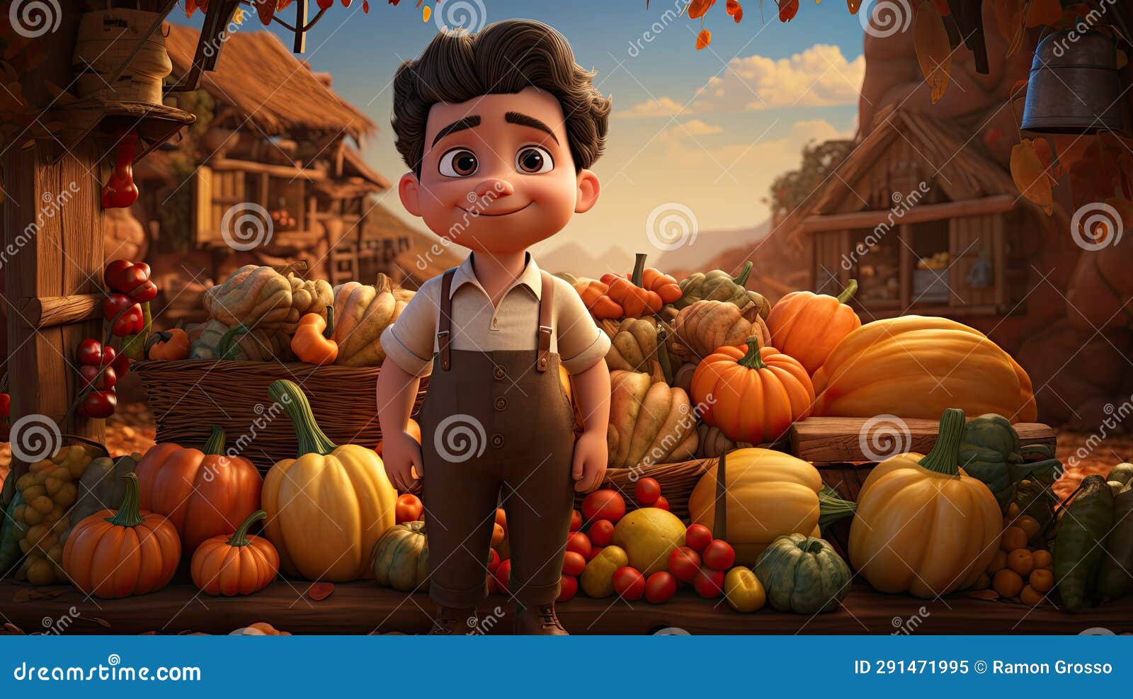 Small Fruit and Vegetable Store in Comic or Cartoon Style for ...