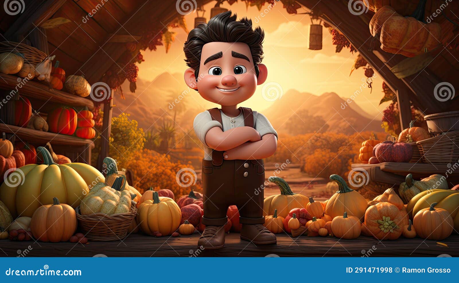 Small Fruit and Vegetable Store in Comic or Cartoon Style for ...