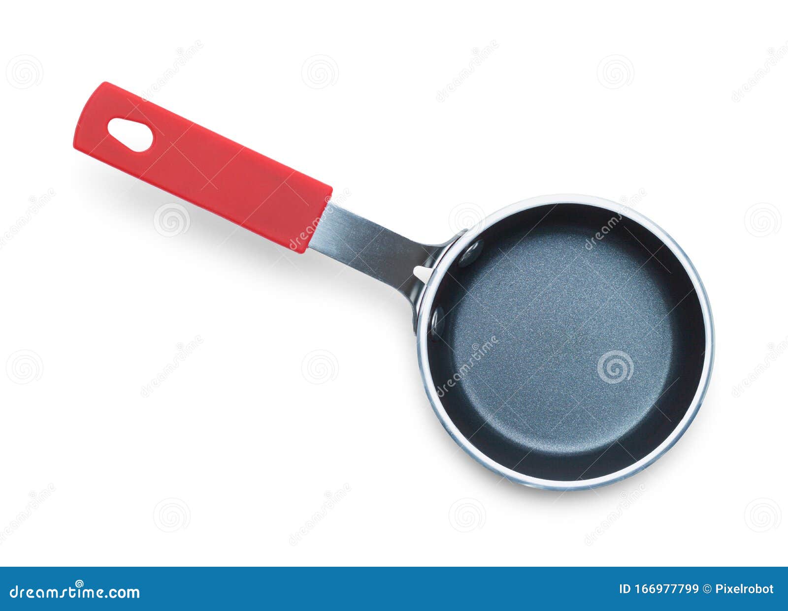 Small Frying Pan Top View stock image. Image of clean - 166977799