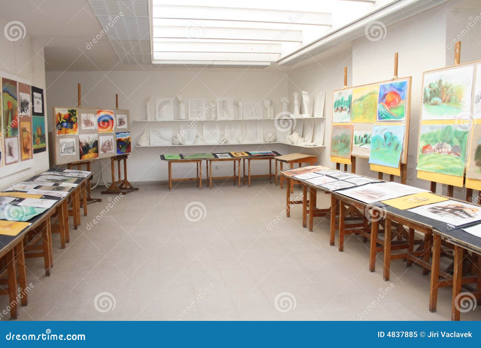 Small gallery stock image. Image of room, gallery, media - 4837885