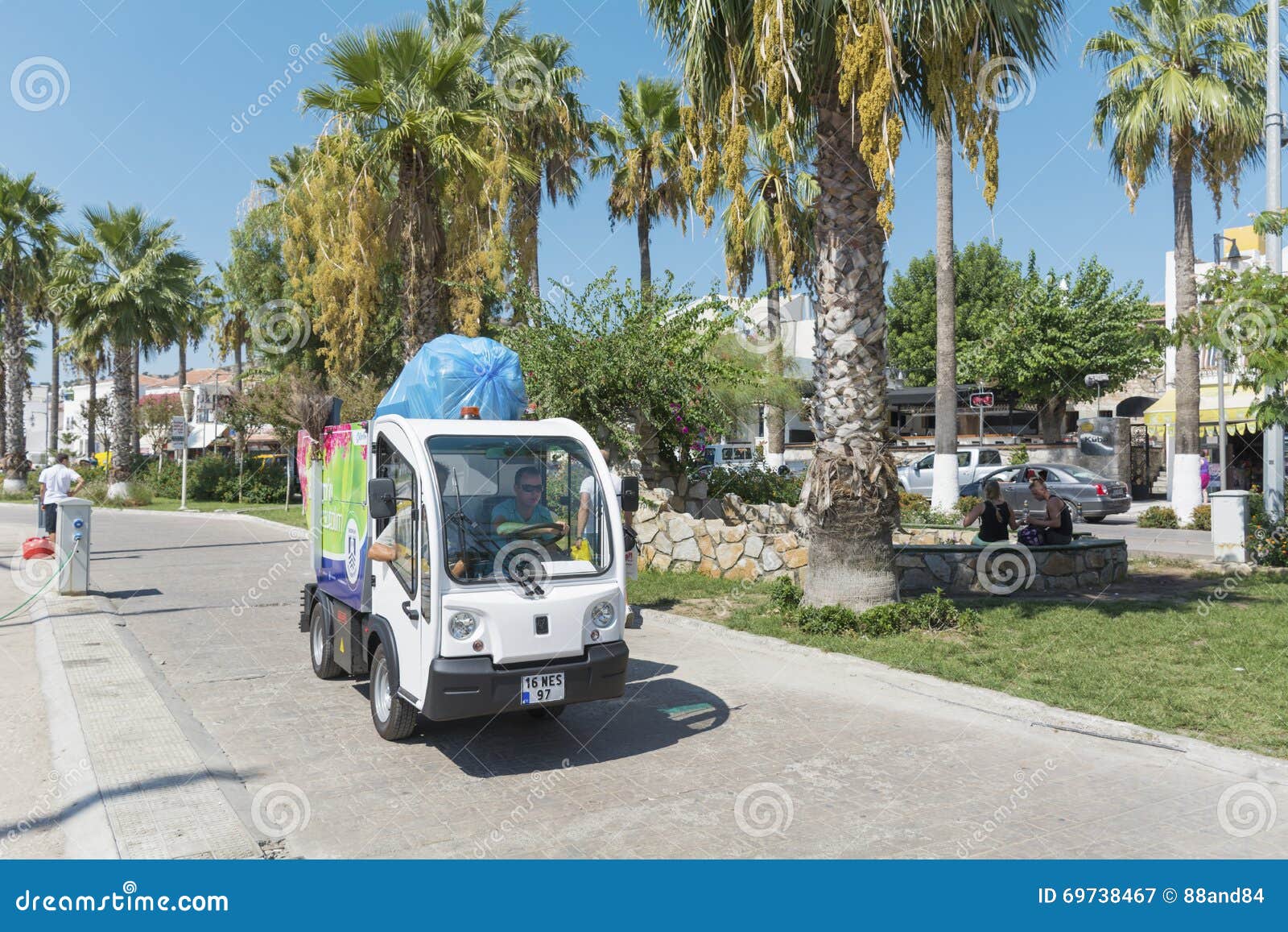 Small Garbage Truck in Bodrum ,Turkey Editorial Photography - Image of ...