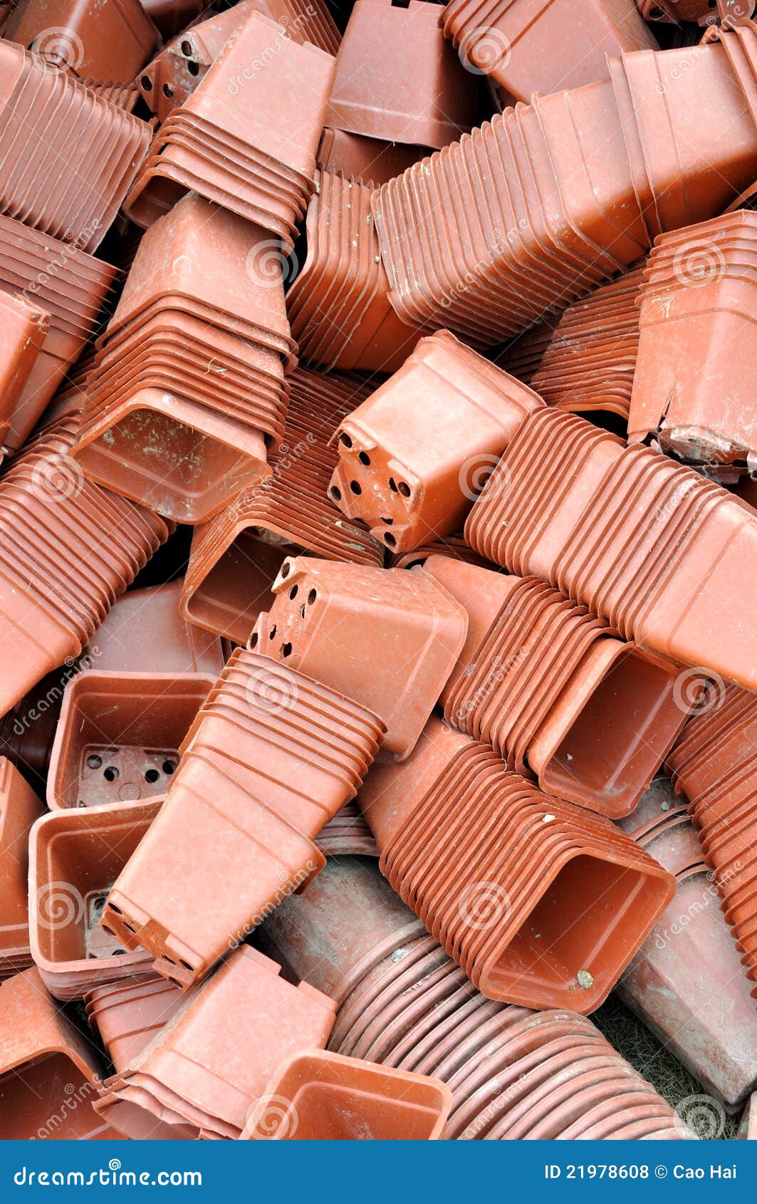 Small garden pot in stack stock photo. Image of repeated - 21978608