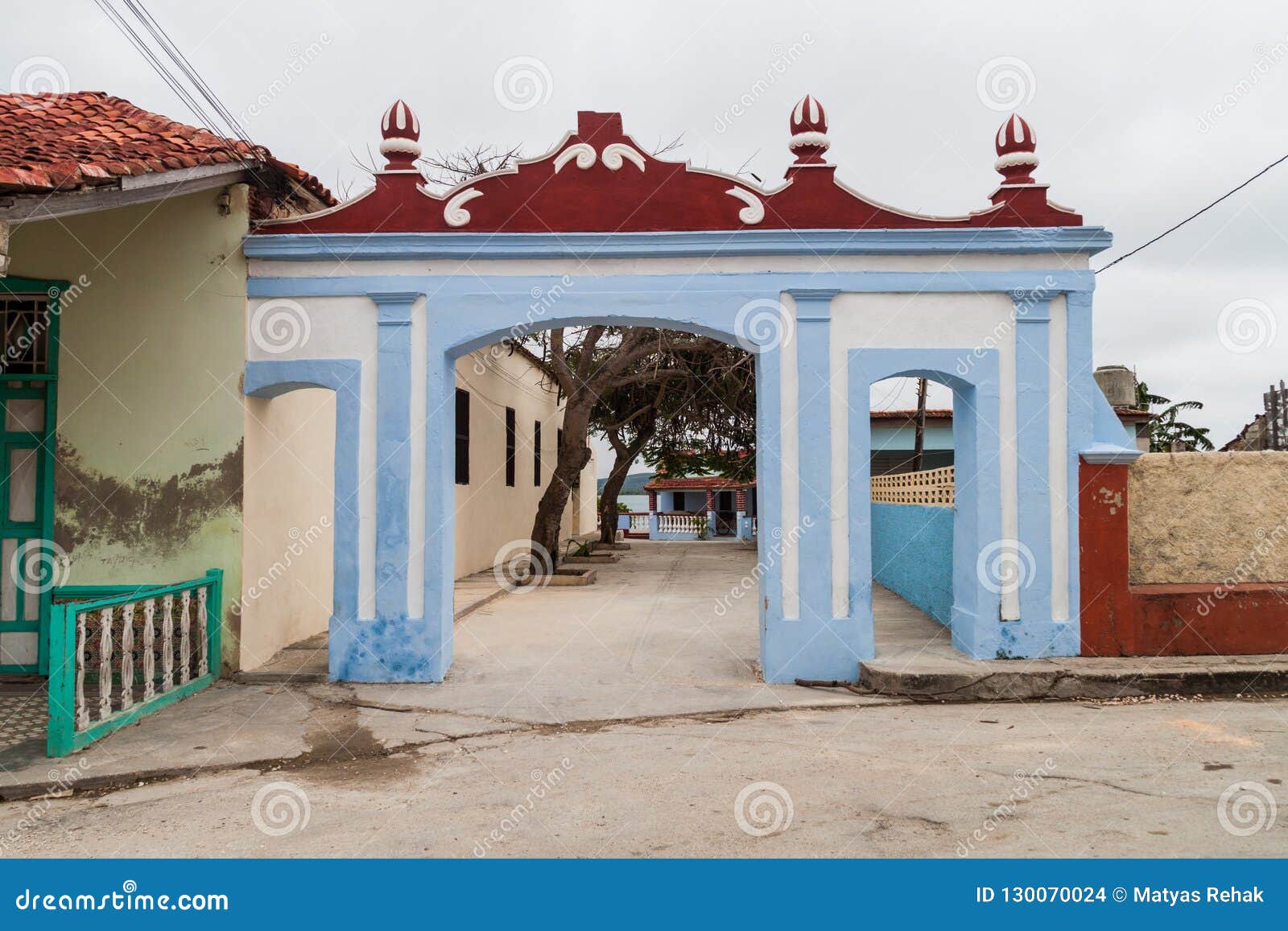 Small Gate in Gibara Village, Cu Stock Photo - Image of culture ...