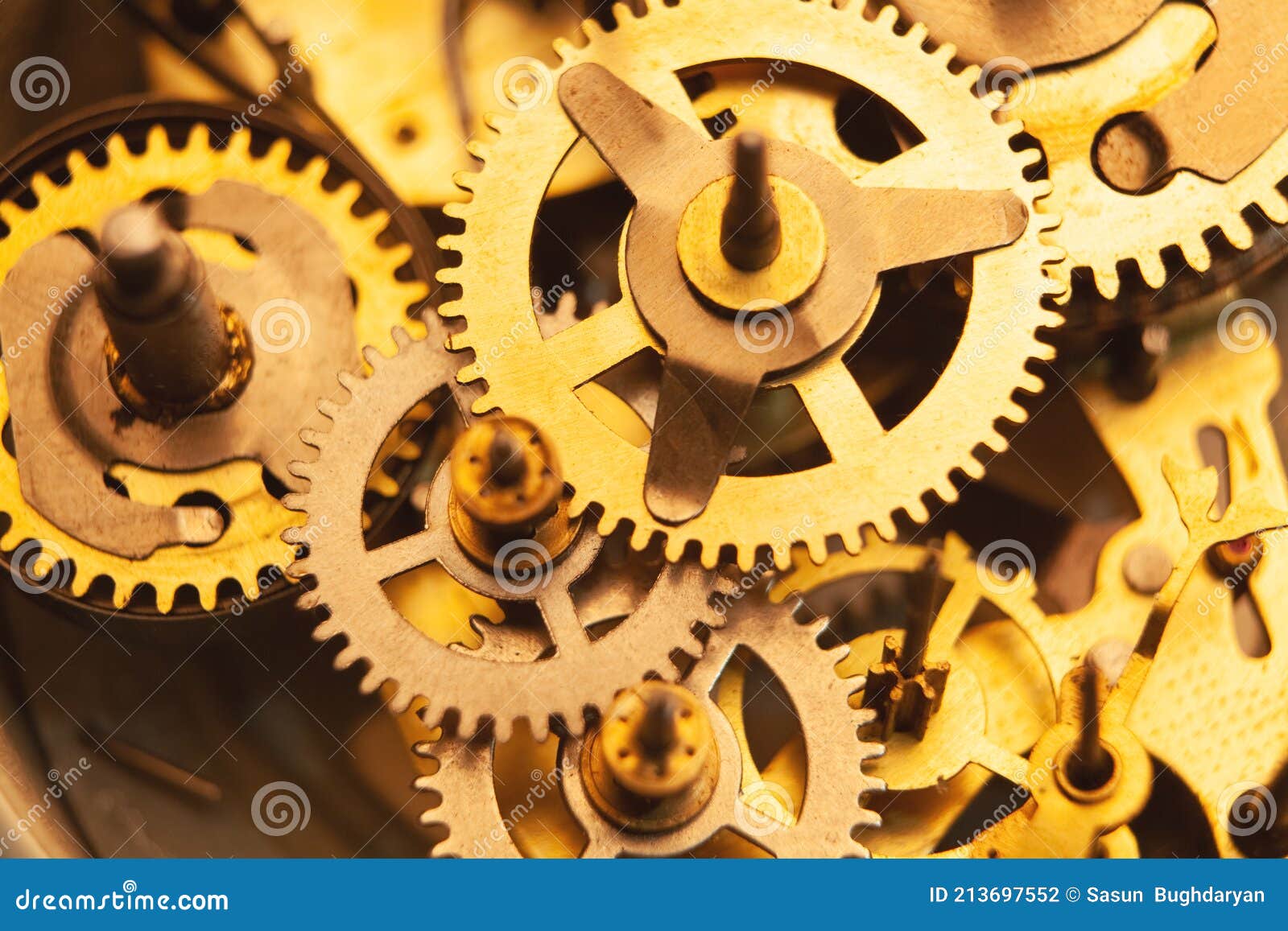 Small Gears Mechanism in Close-up Stock Photo - Image of concepts ...