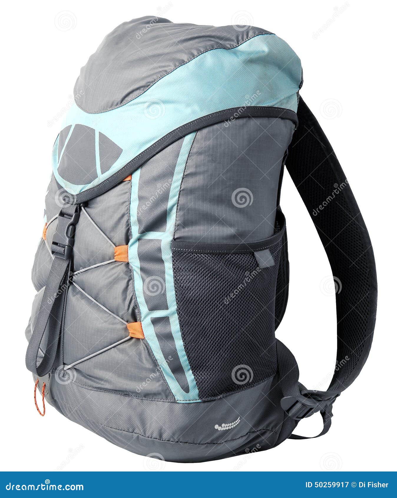 Small General Purpose Rucksack Stock Image - Image of grey, lightweight ...