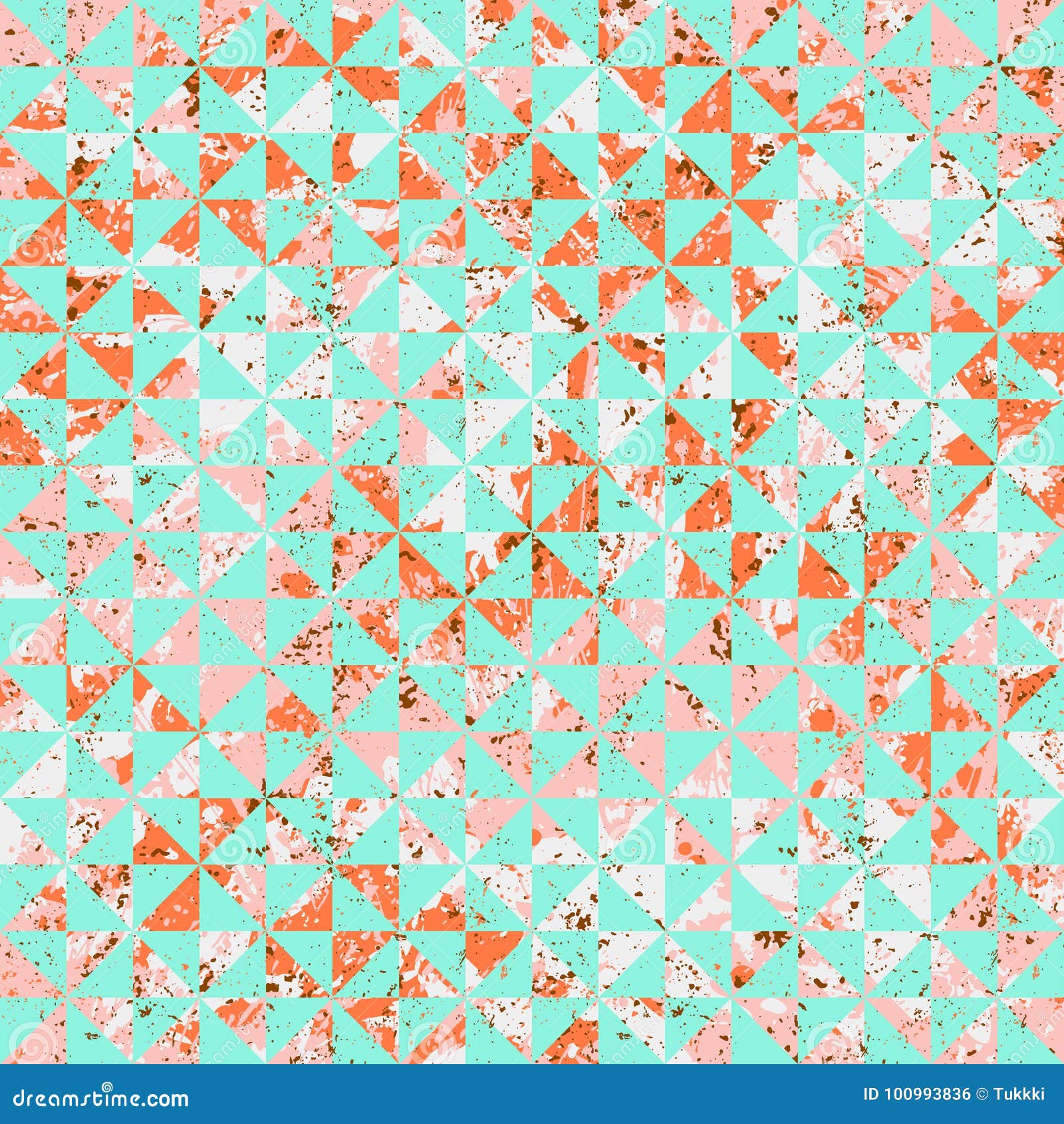 Small Geometric Abstract Mosaic Pattern Stock Illustration ...