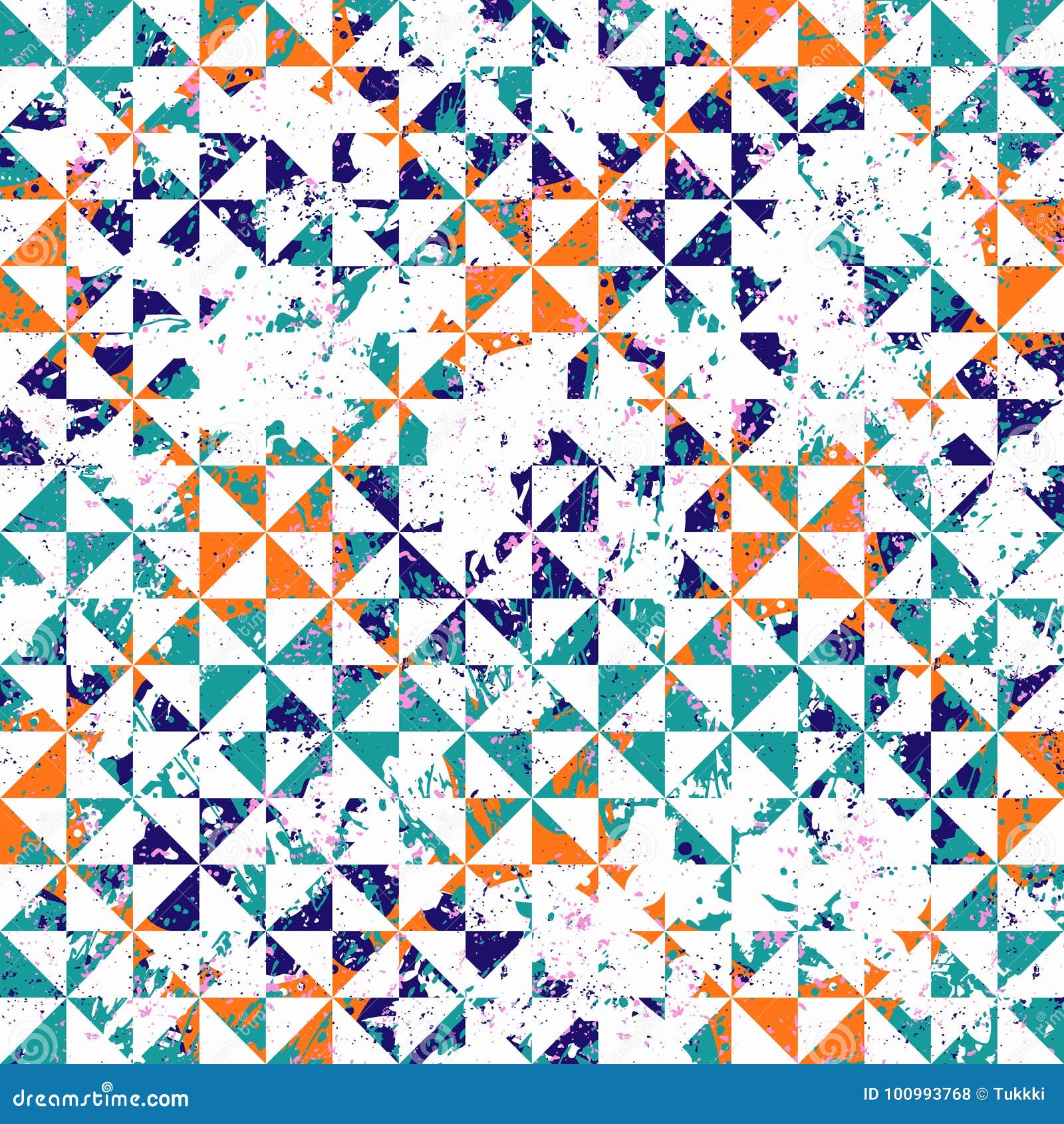 Small Geometric Abstract Mosaic Pattern Stock Illustration ...