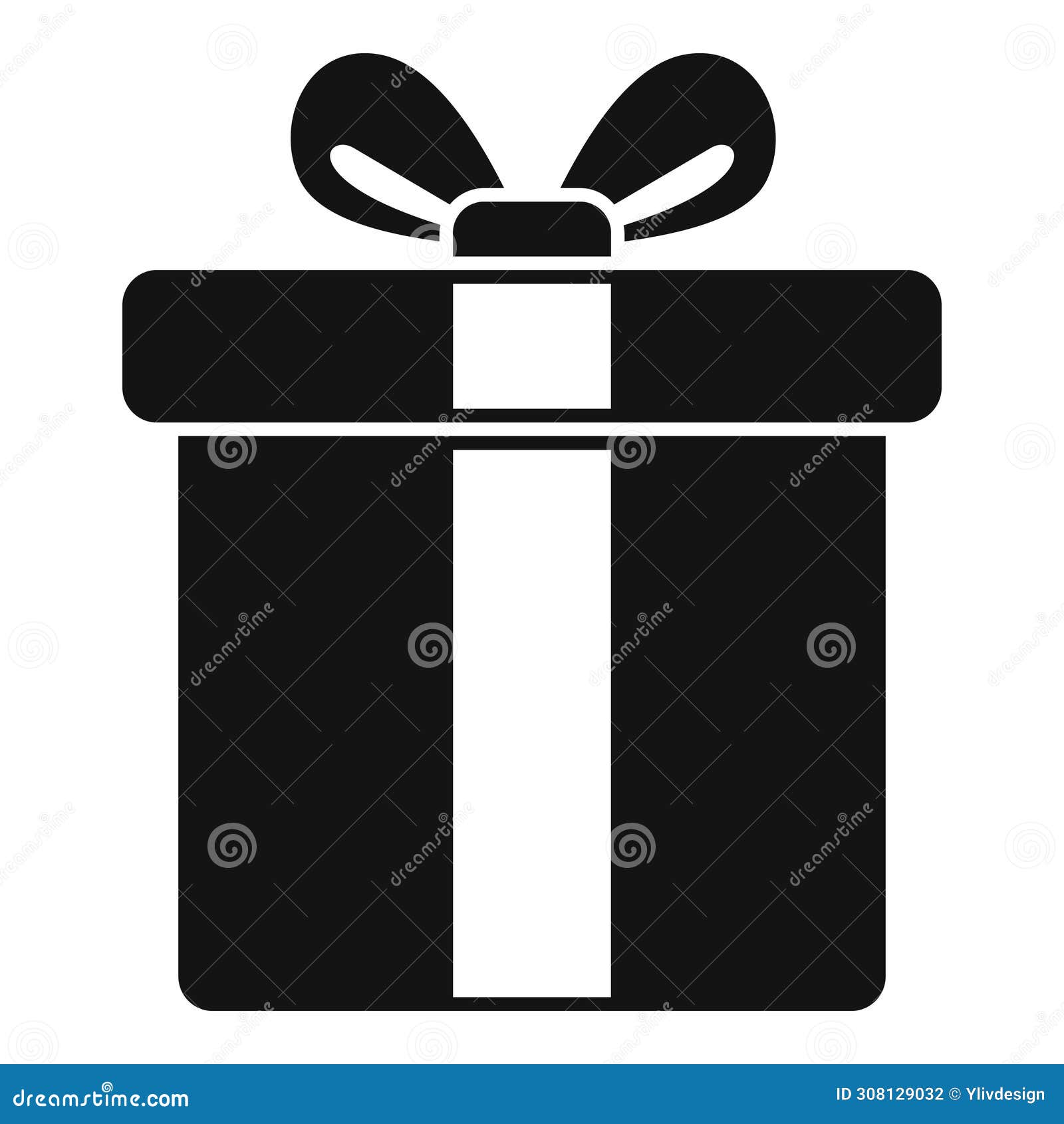 Small Gift Box Icon Simple Vector. Anniversary Party Stock Vector ...