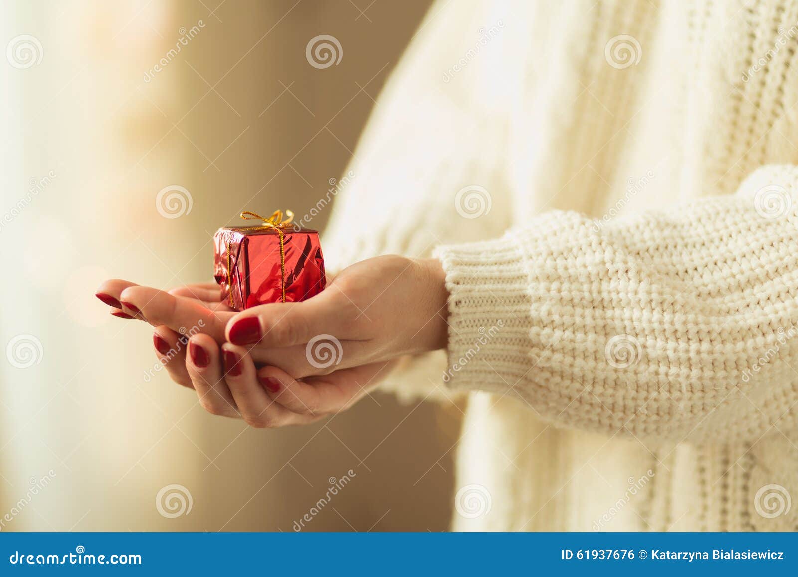 Small Gift Box On Top Of A Pile Of Gift Boxes. Royalty-Free Stock Image ...